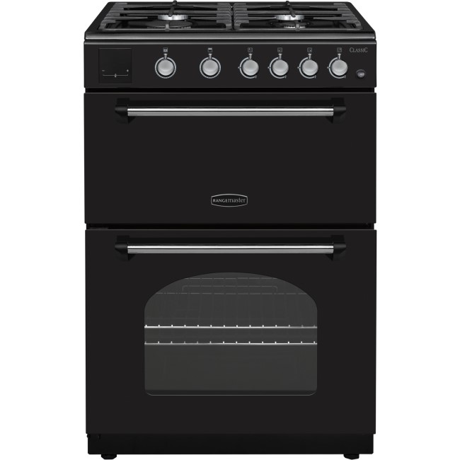 Rangemaster Classic 60cm Gas Cooker - Black CLA60NGFBLC | Appliances Direct
