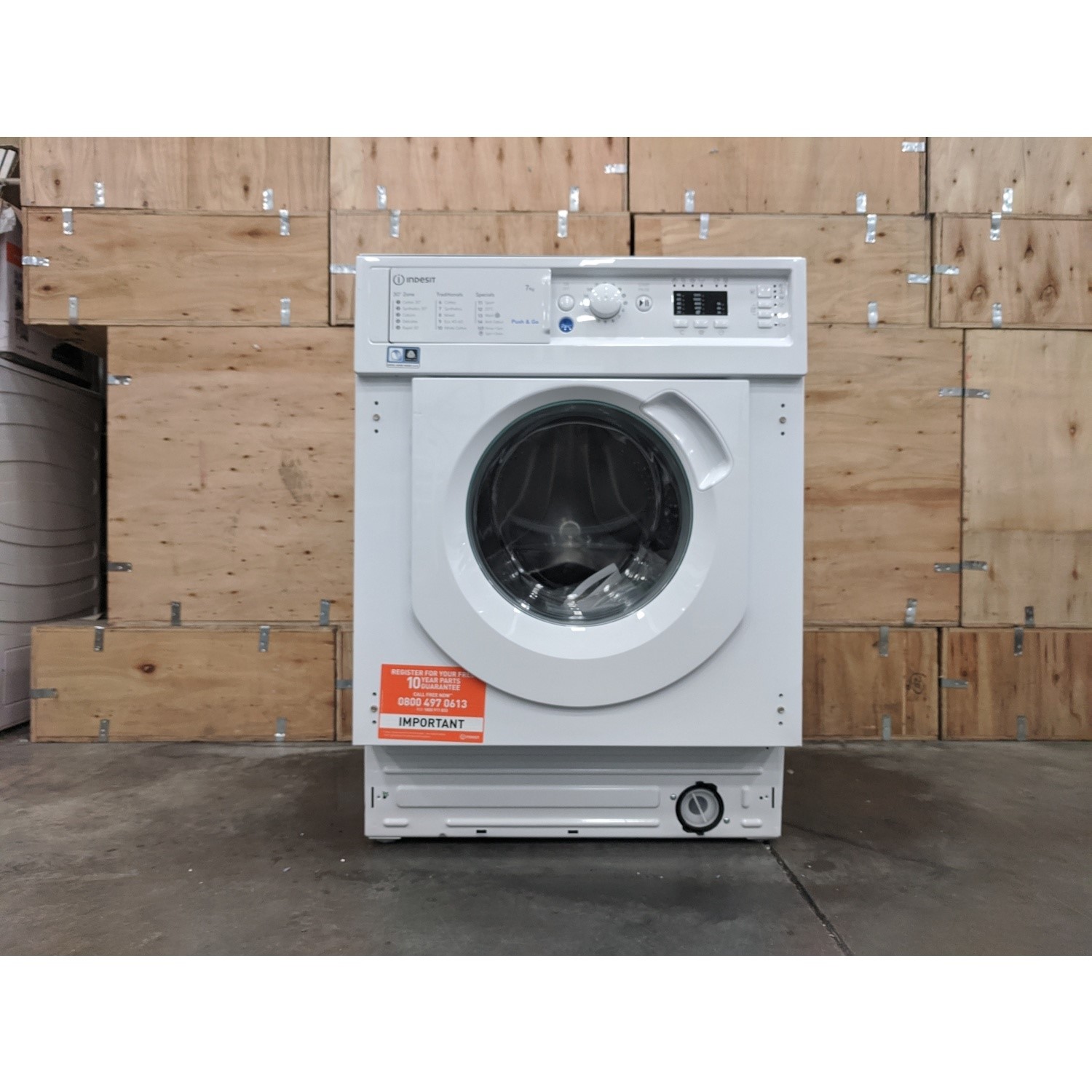 Refurbished Indesit BIWMIL71252UKN Integrated 7KG 1200 Spin Washing ...