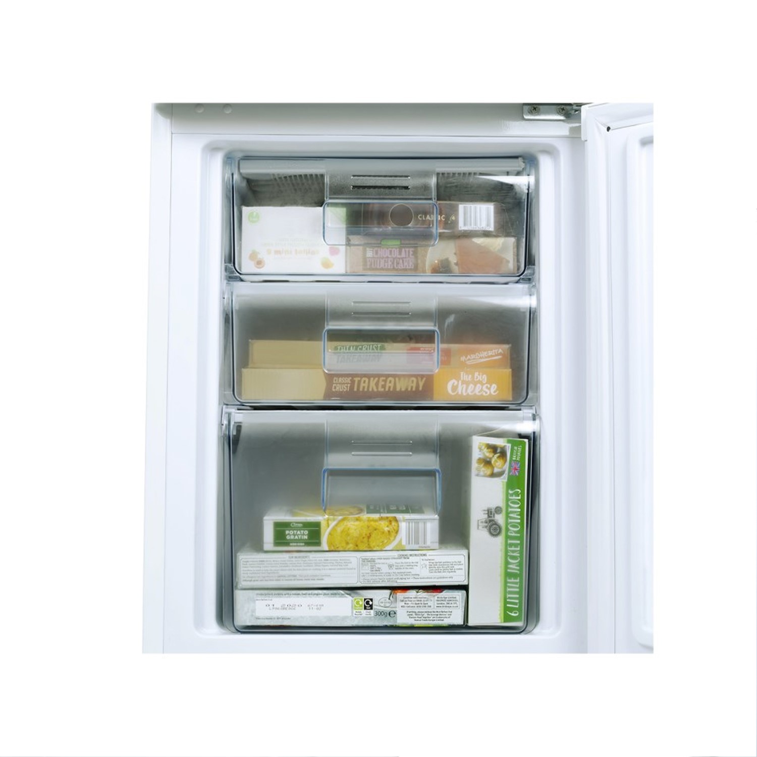 electriQ 155 Litre 50/50 Freestanding Fridge Freezer - White EQFF130 ...