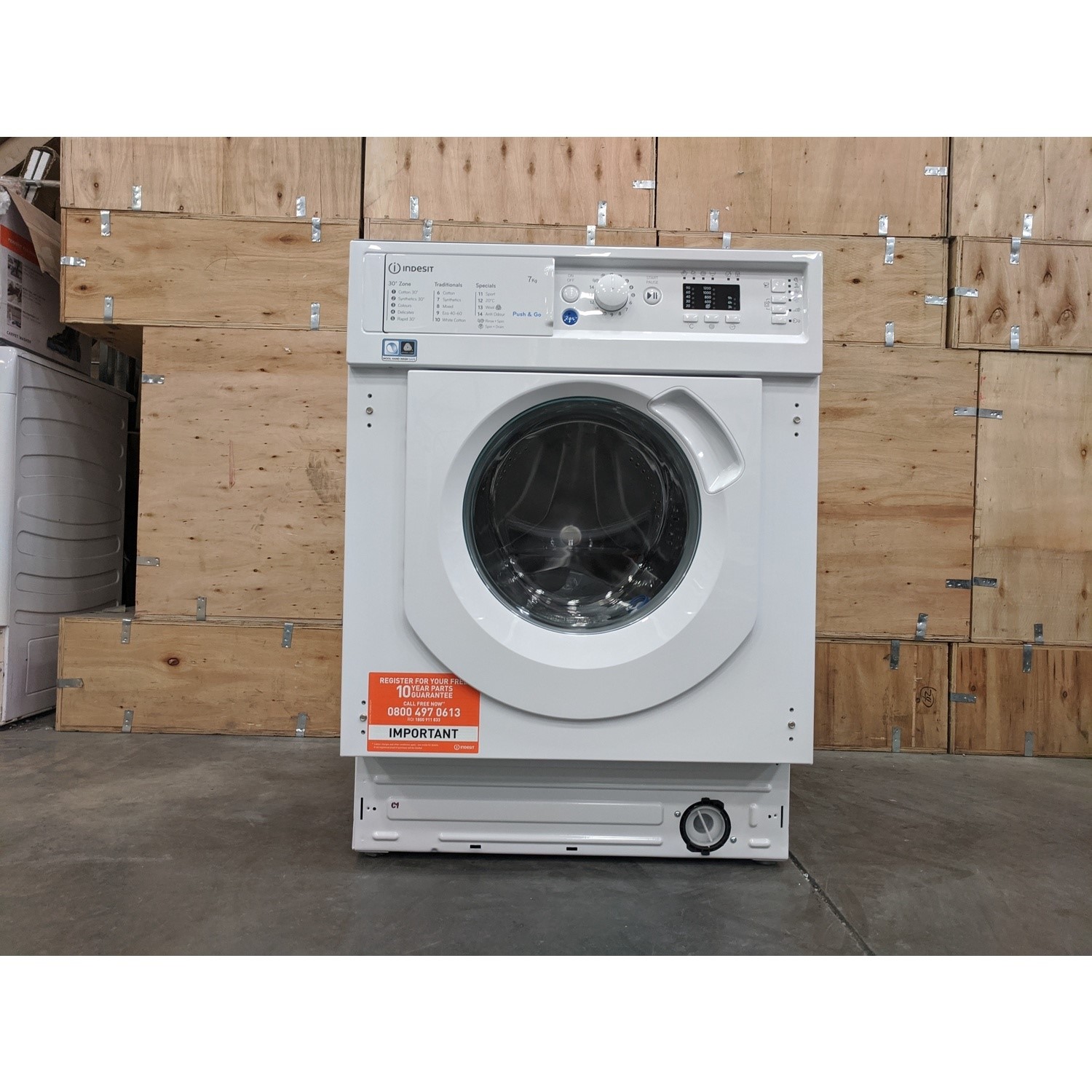 Refurbished Indesit BIWMIL71252UKN Integrated 7KG 1200 Spin Washing ...