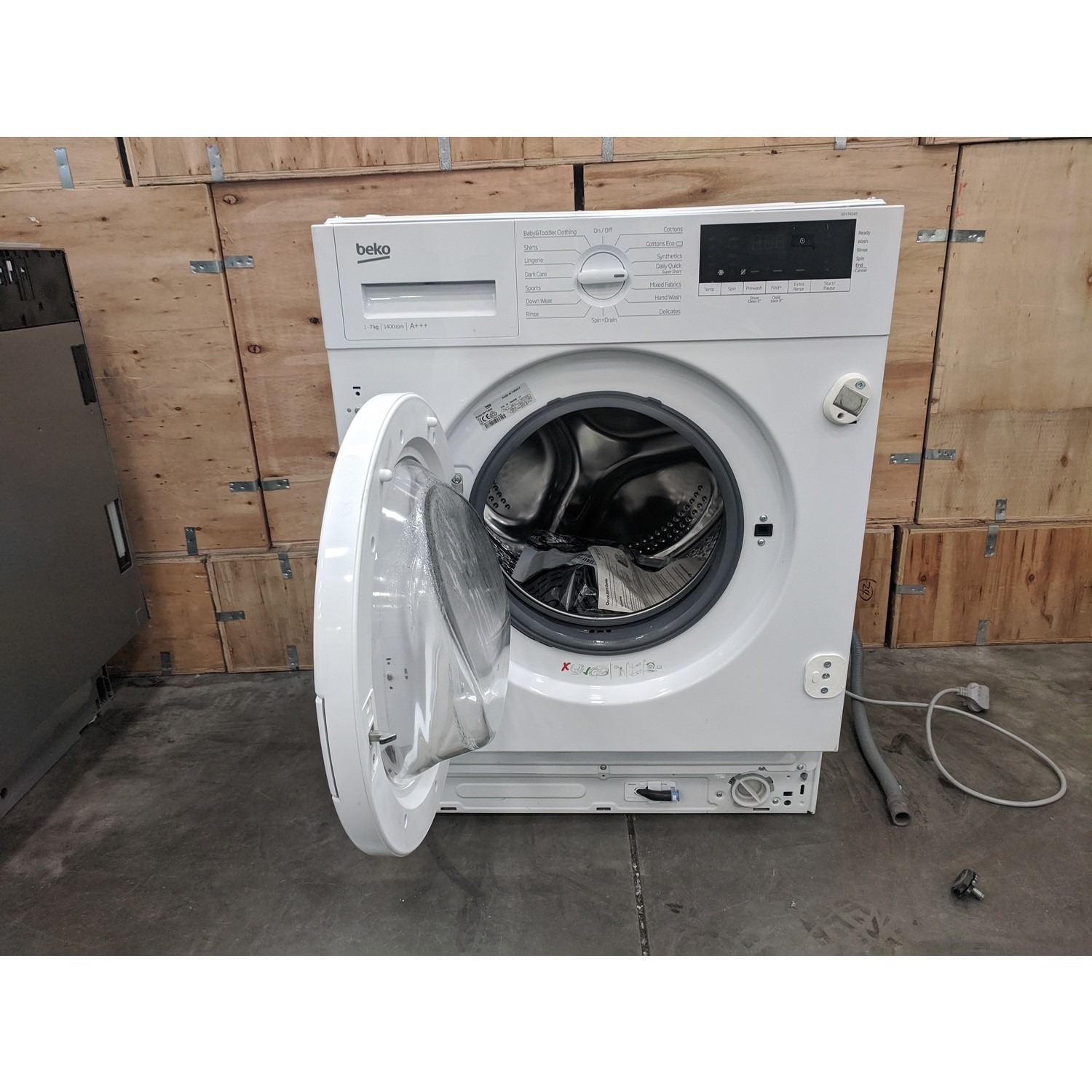 Refurbished Beko WIY74545 Integrated 7KG 1400 Spin Washing Machine ...