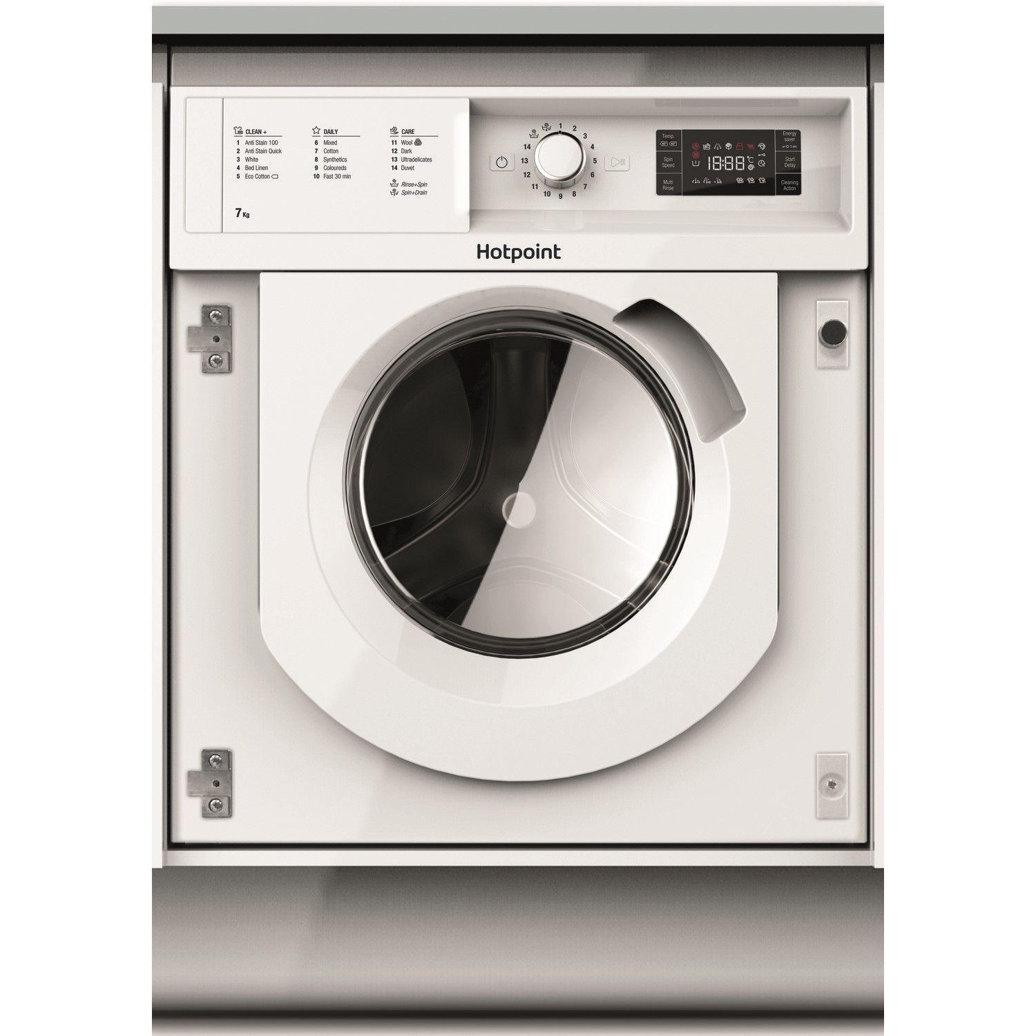 Hotpoint 7kg 1400rpm Integrated Washing Machine BIWMHG71483UKN ...