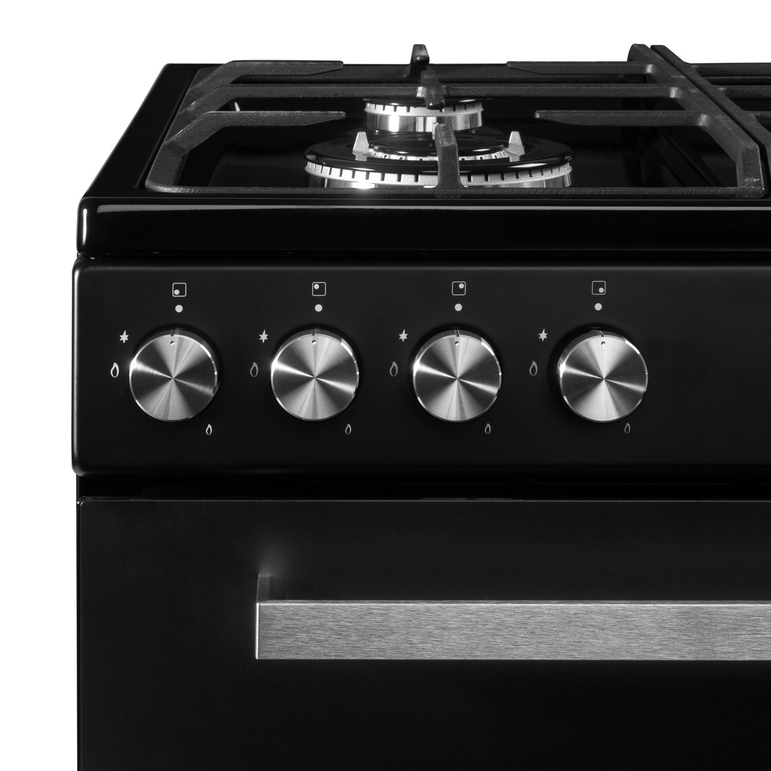 electriQ 60cm Dual Fuel Mini Range Cooker - Black EQ60RANGEBLK ...