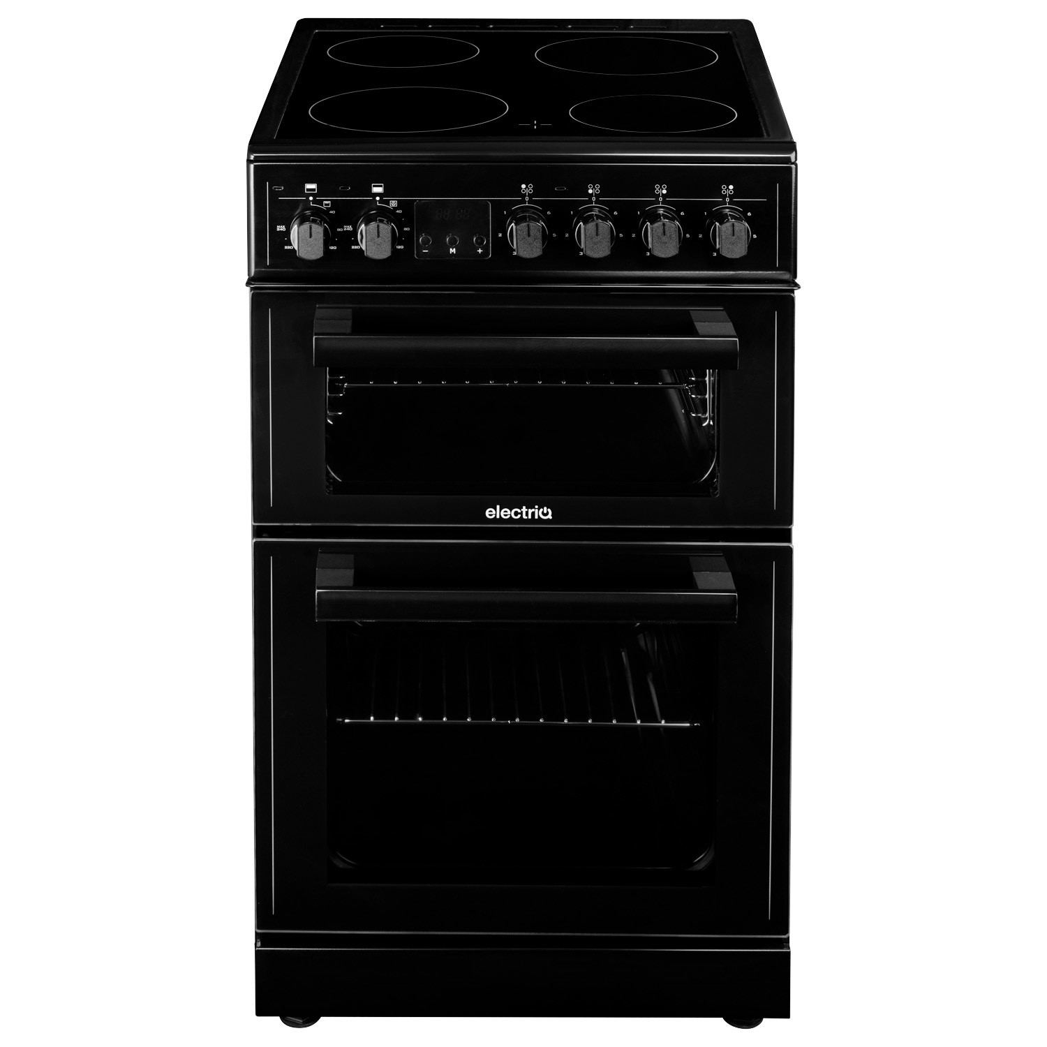 electriQ 50cm Double Cavity Electric Cooker - Black EQEC50B3 ...