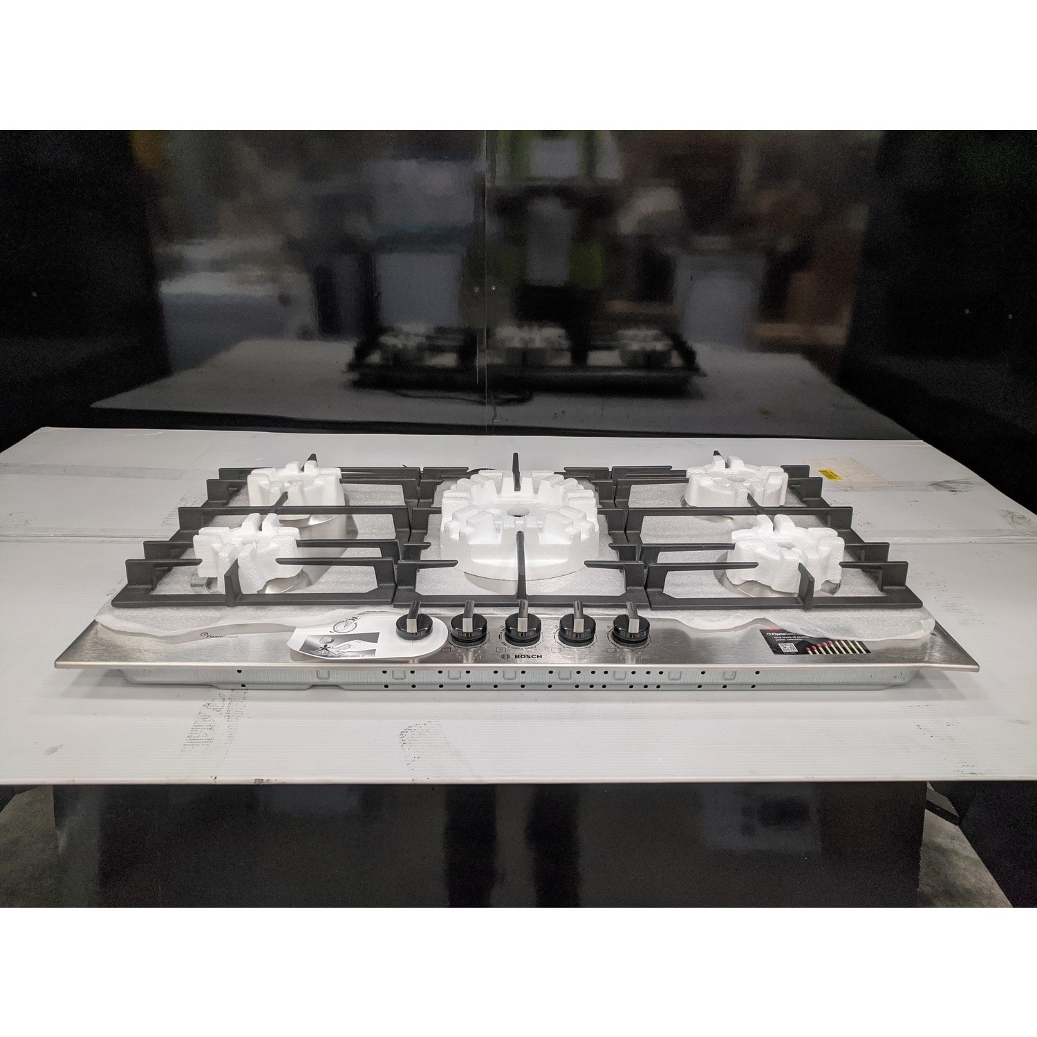 Refurbished Bosch Series 6 PCR9A5B90 90cm 5 Burner Gas Hob Stainless ...