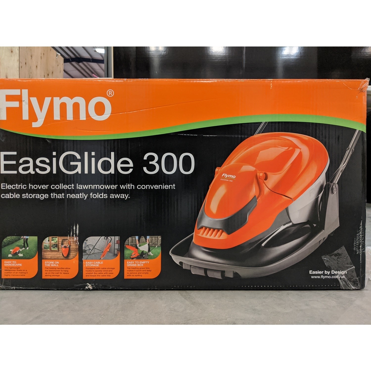 Refurbished Flymo Easi Glide 300 30cm Hover Corded Electric Lawnmower ...