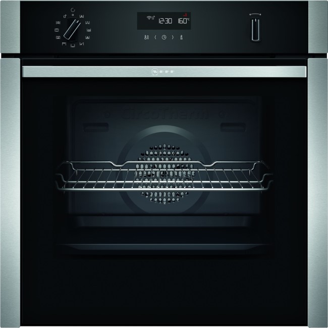 Neff N50 Slide & Hide Electric Single Oven with Pyrolytic Cleaning ...