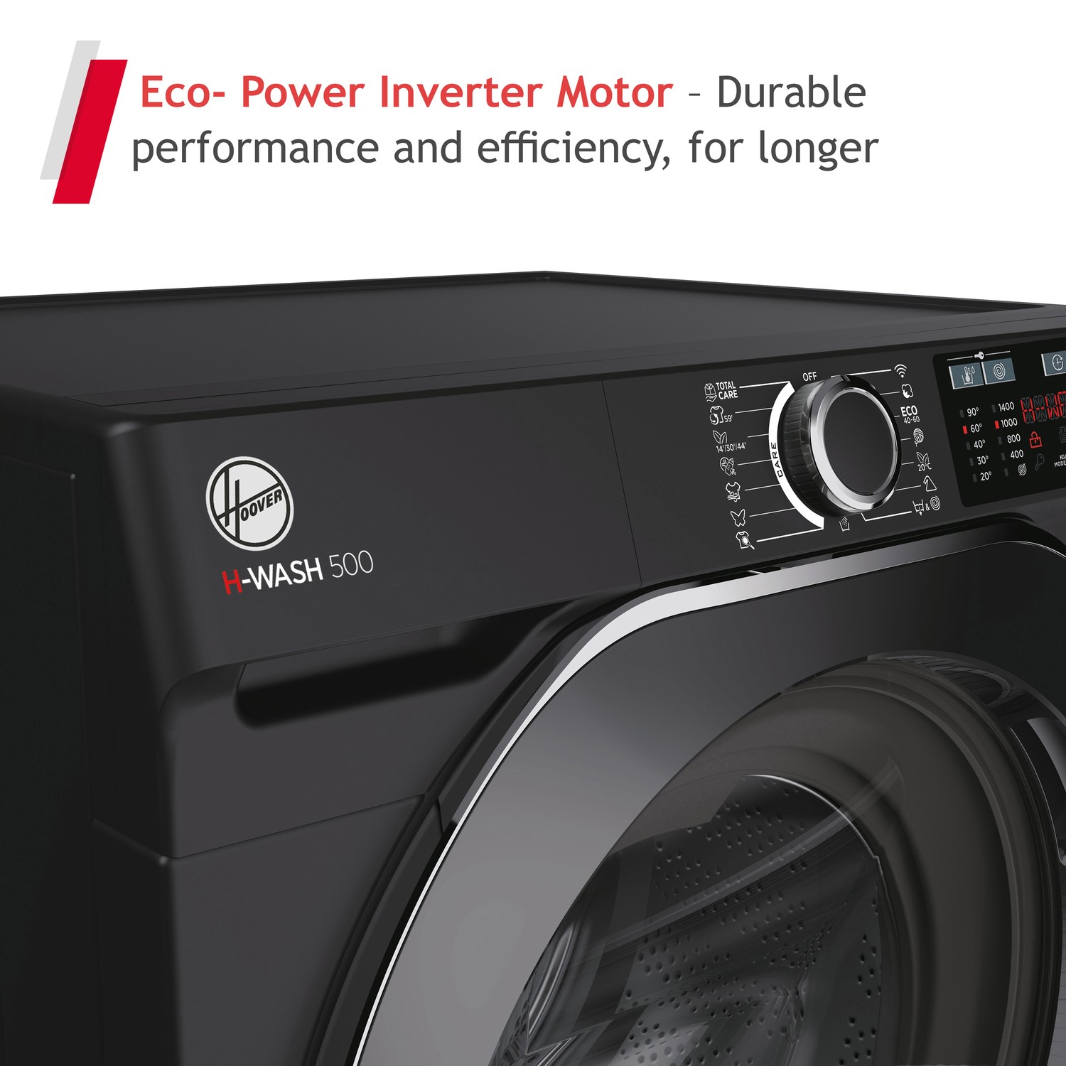 Hoover Wash 500 10kg Freestanding Washing Machine - Black HW410AMBCB1 ...