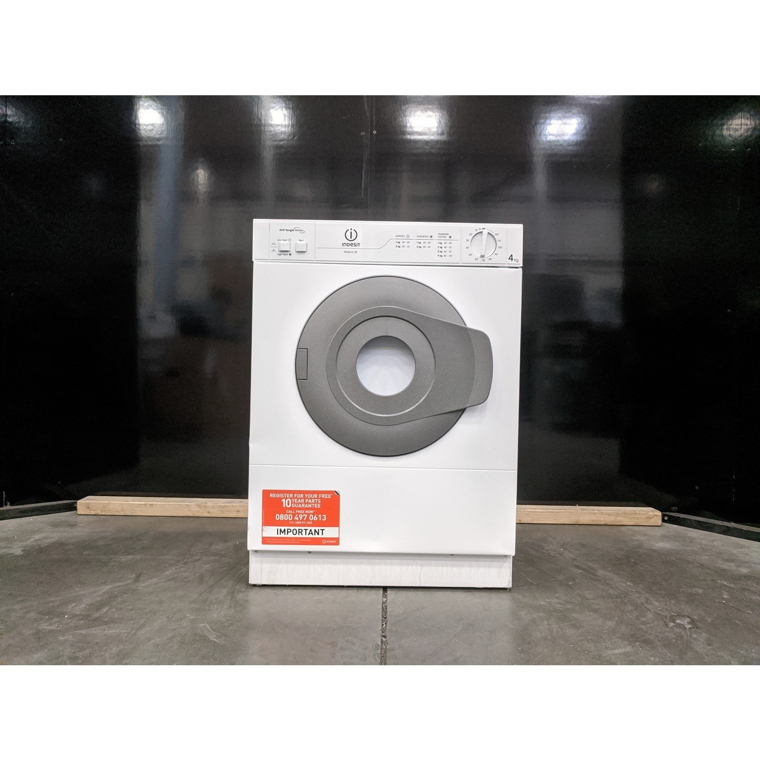 Refurbished Indesit NIS41V Freestanding Front Vented 4KG Tumble Dryer ...