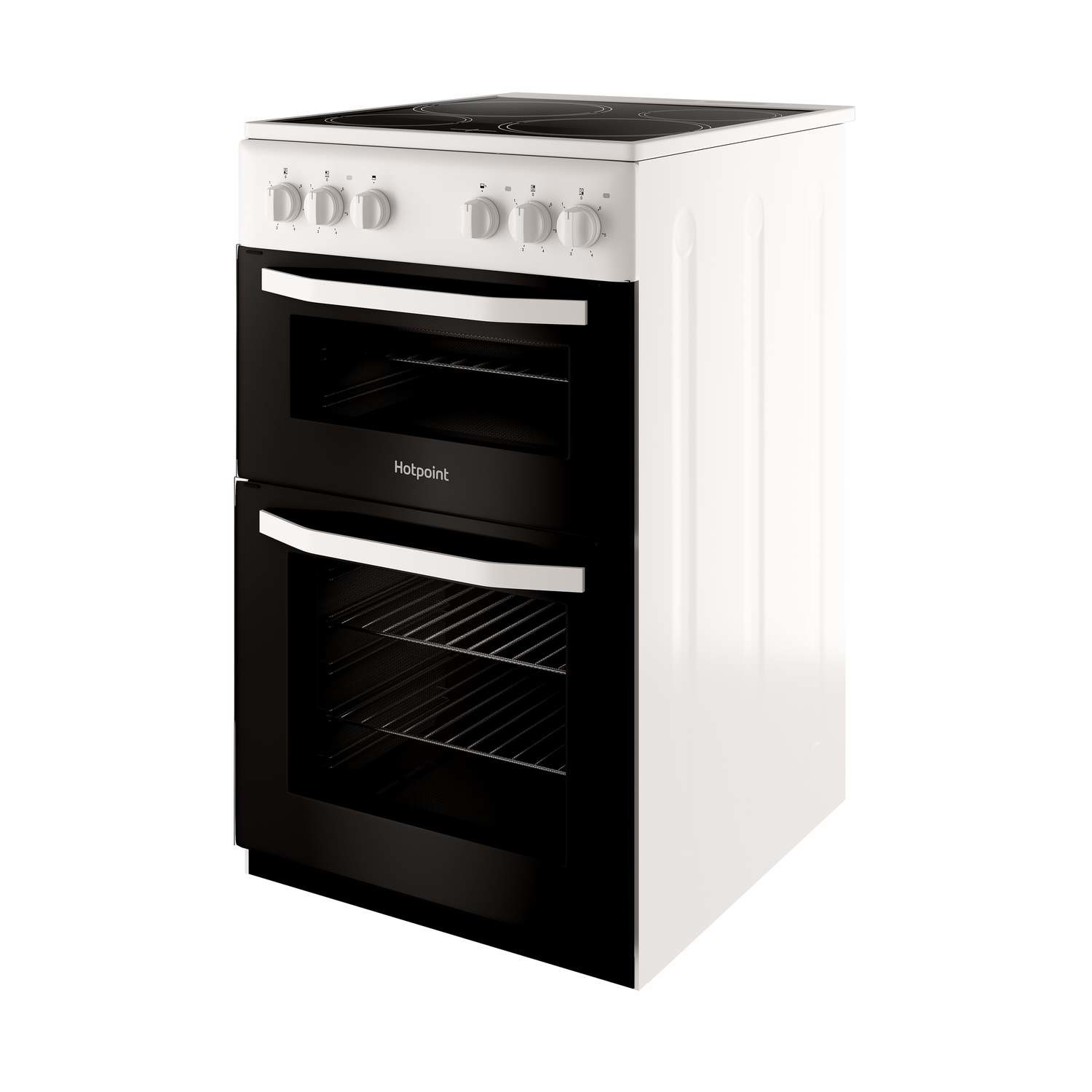 Hotpoint HD5V92KCW 50cm Electric Cooker - White | Appliances Direct