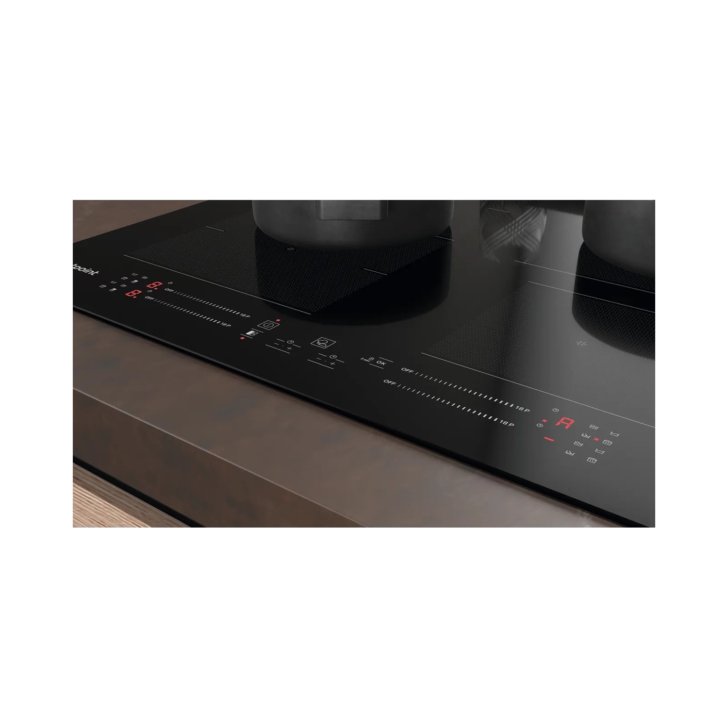 Hotpoint 59cm 4 Zone Induction Hob with Flexi Space TS5760FNE ...