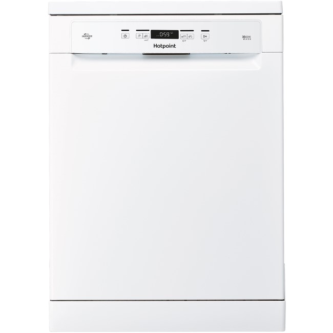 Hotpoint 3D Zone Wash 14 Place Settings Freestanding Dishwasher - White ...