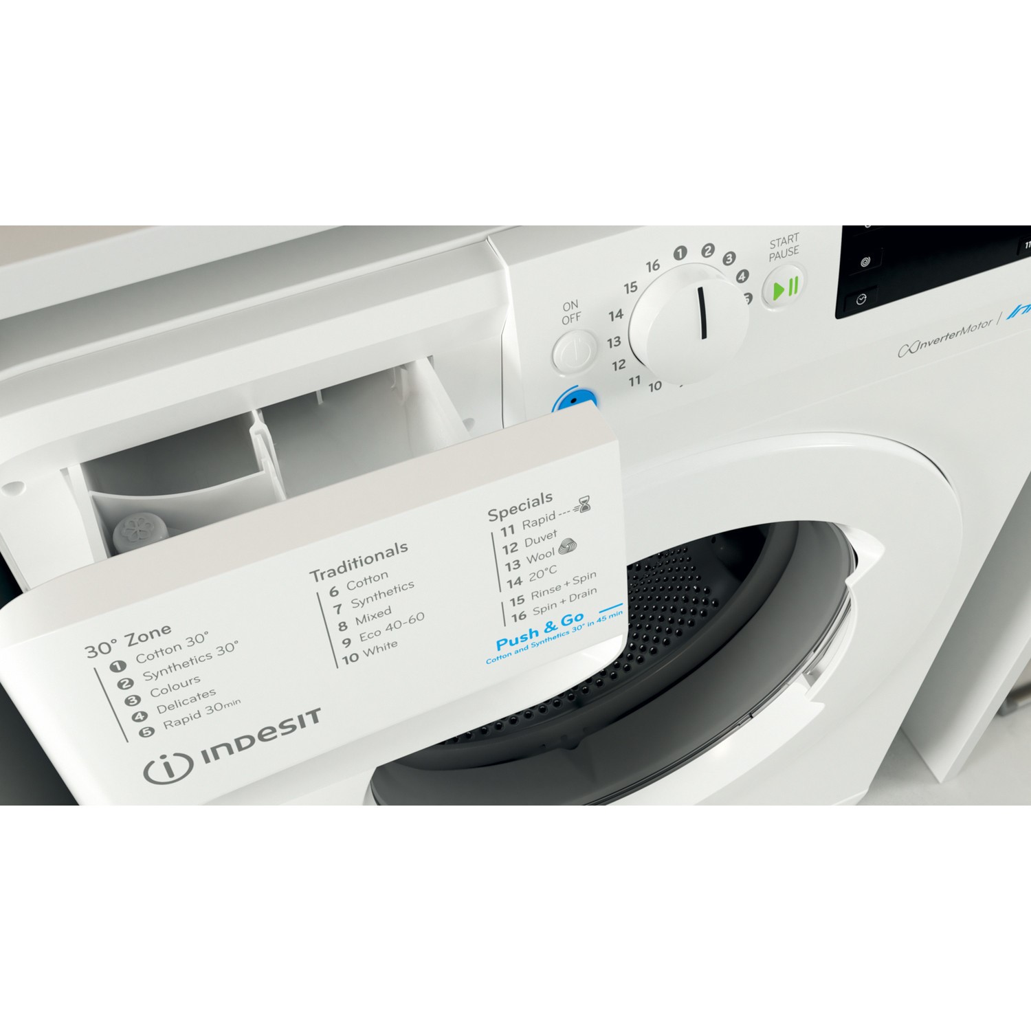 Indesit Innex 9kg 1400rpm Washing Machine - White BWE91496XWUKN ...