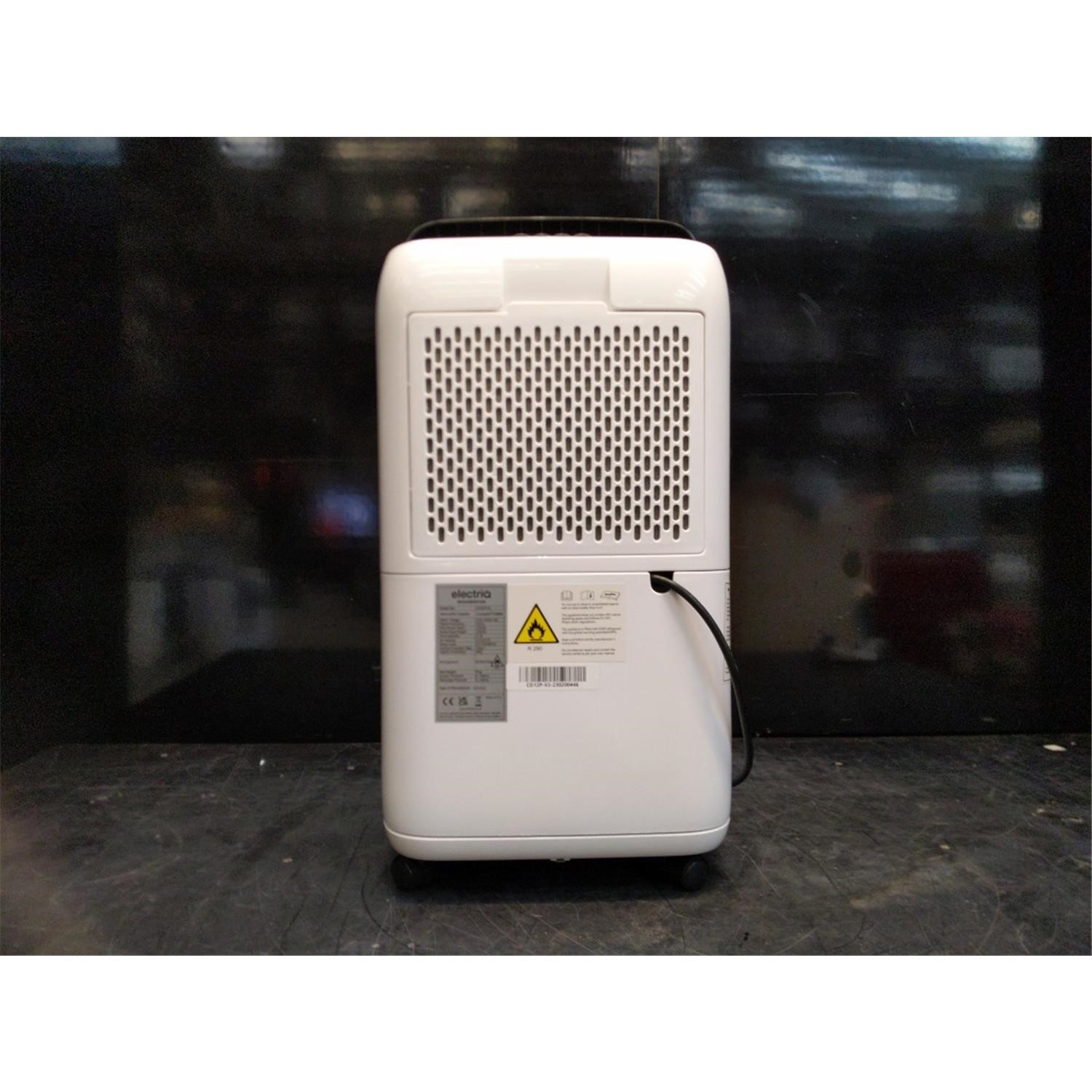 GRADE A3 - electriQ 12L Quiet Low-Energy Dehumidifier with Air Purifier ...