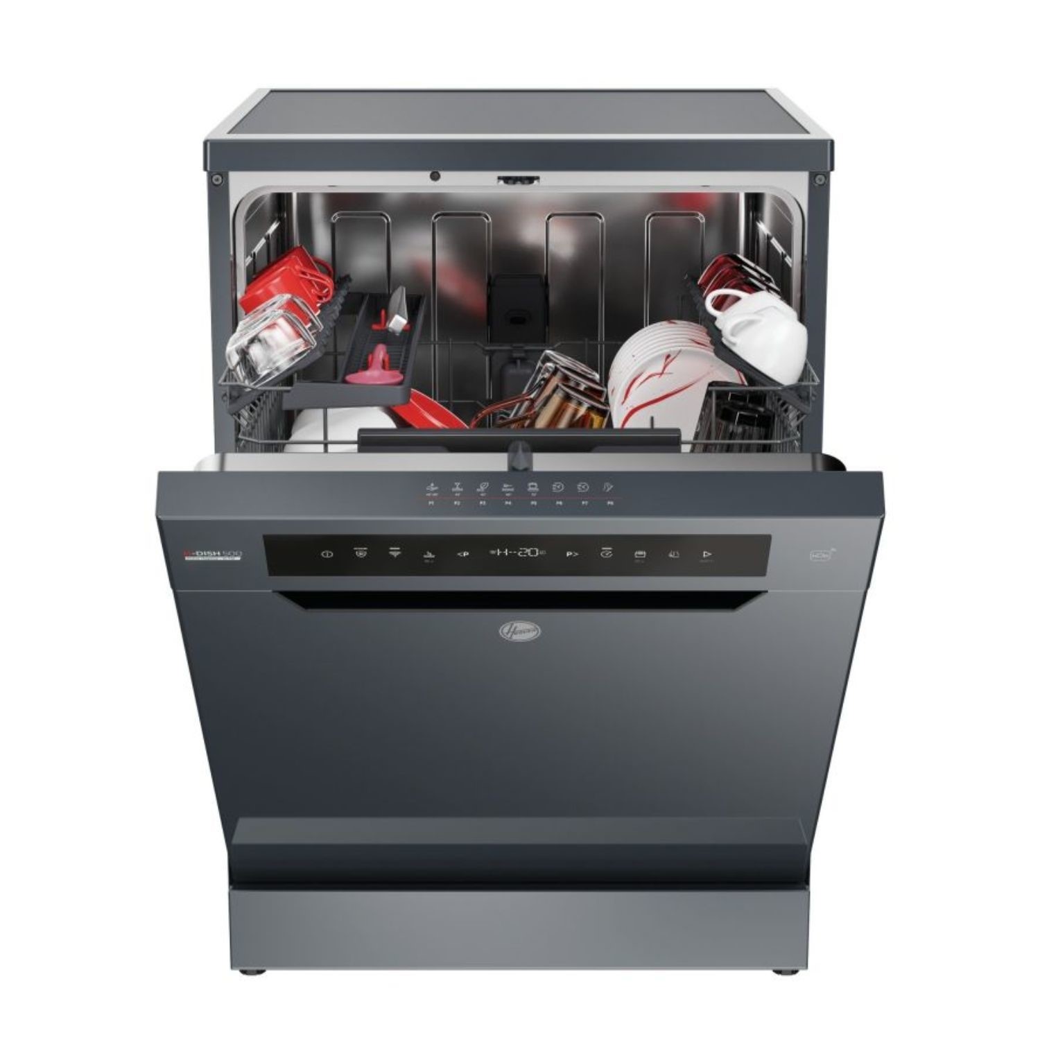 Hoover H-DISH 500 Freestanding Dishwasher - Graphite HF5C7F0A-80 ...