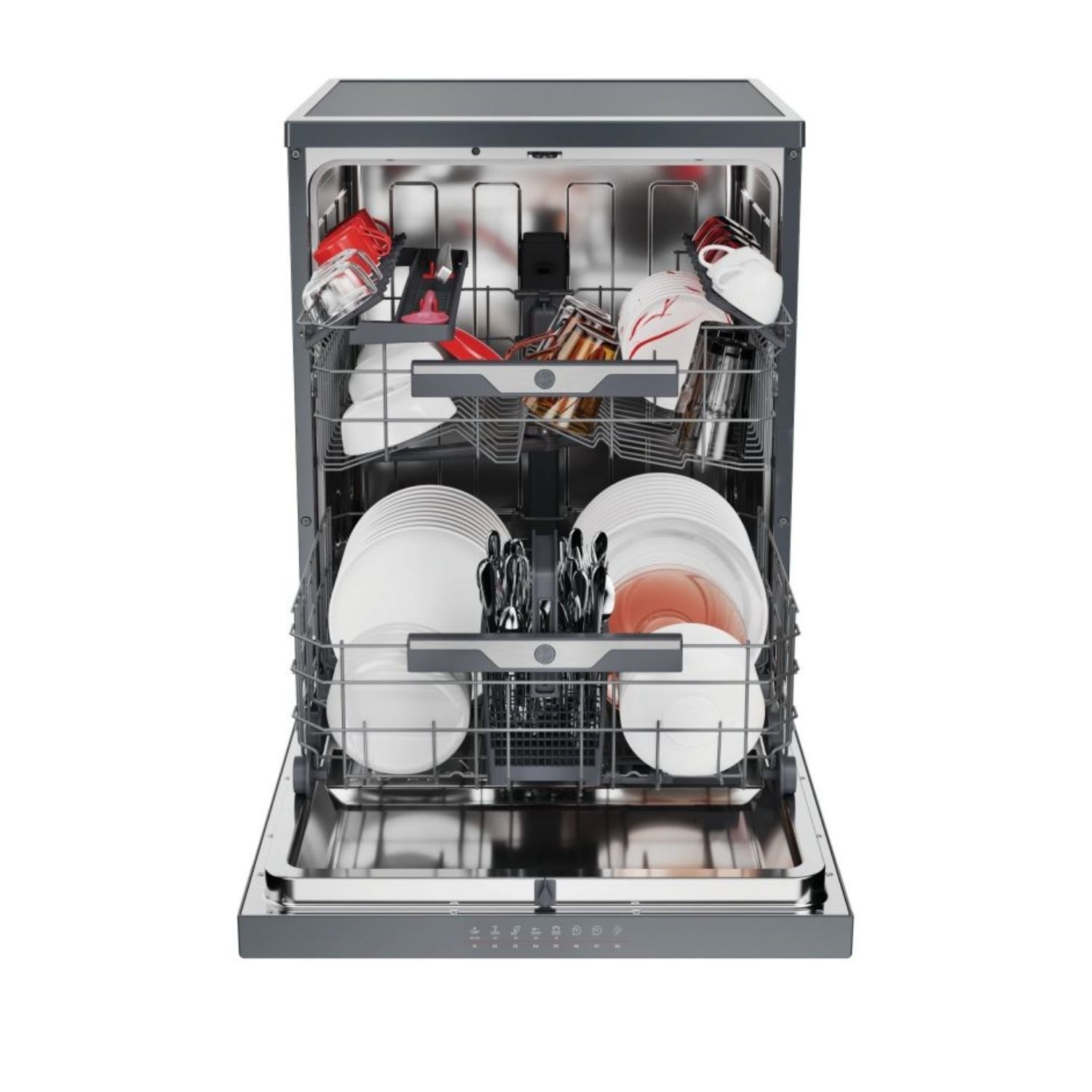 Hoover H-DISH 500 Freestanding Dishwasher - Graphite HF5C7F0A-80 ...