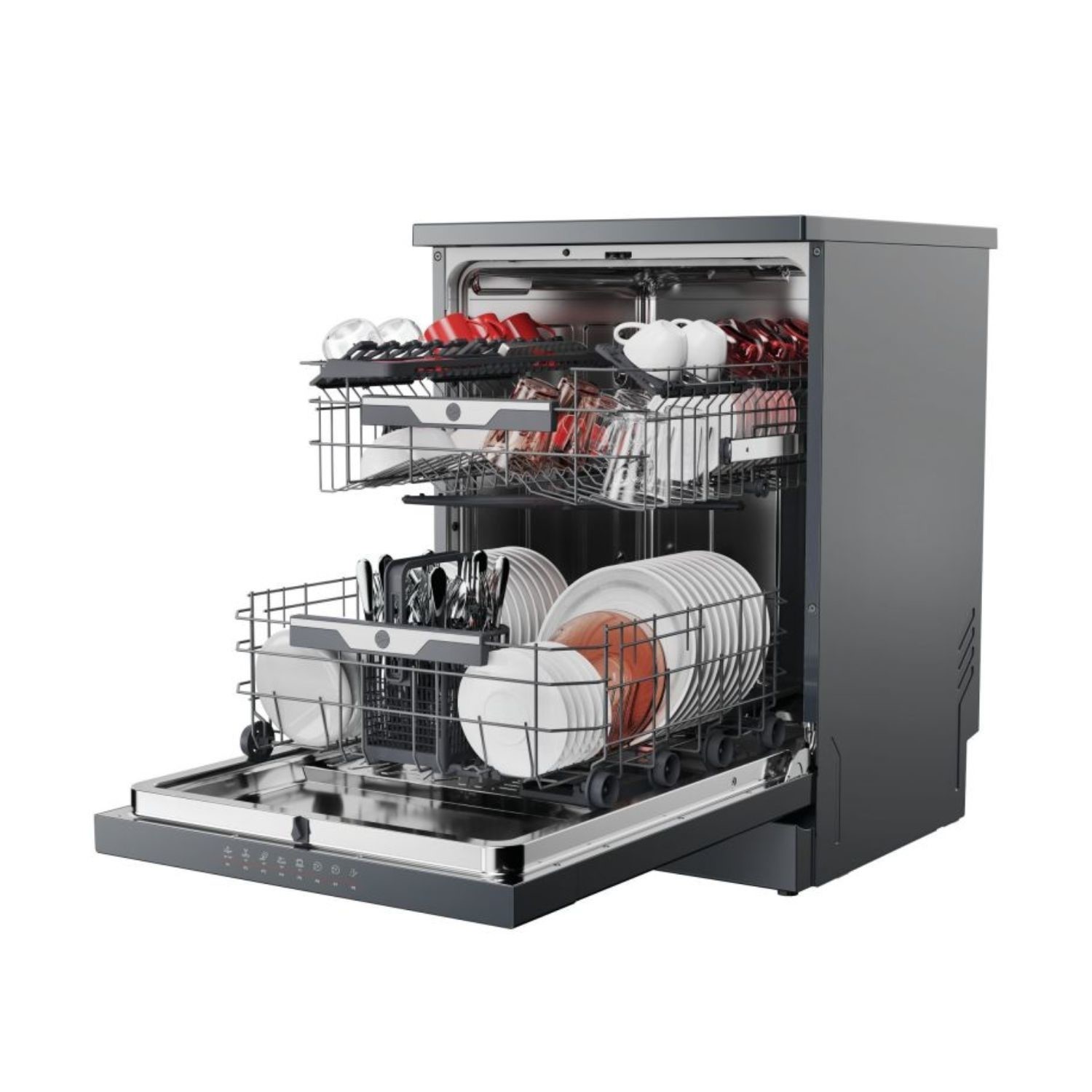 Hoover H-DISH 500 Freestanding Dishwasher - Graphite HF5C7F0A-80 ...