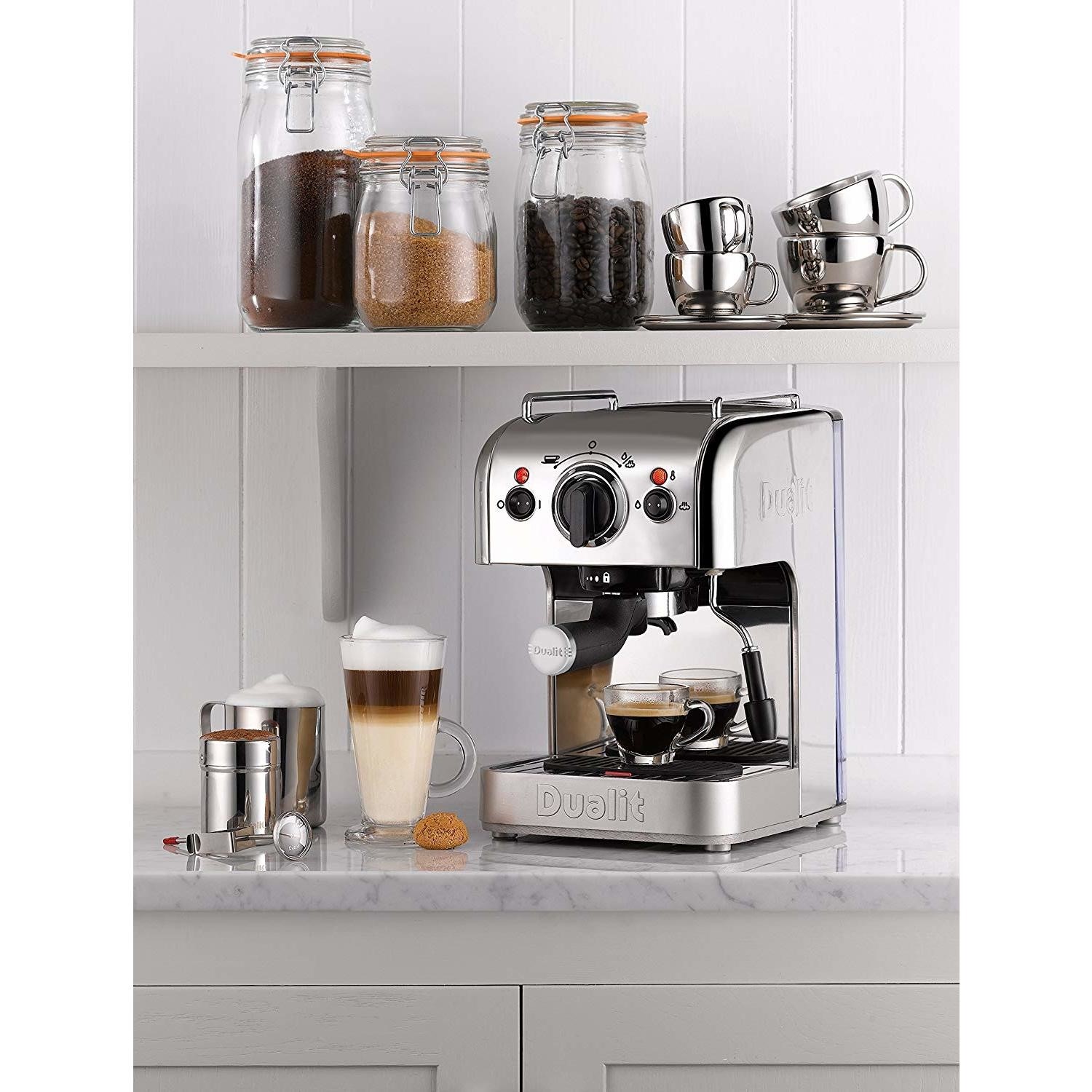 Dualit 84440 3-in-1 Coffee Machine - Polished | Appliances Direct