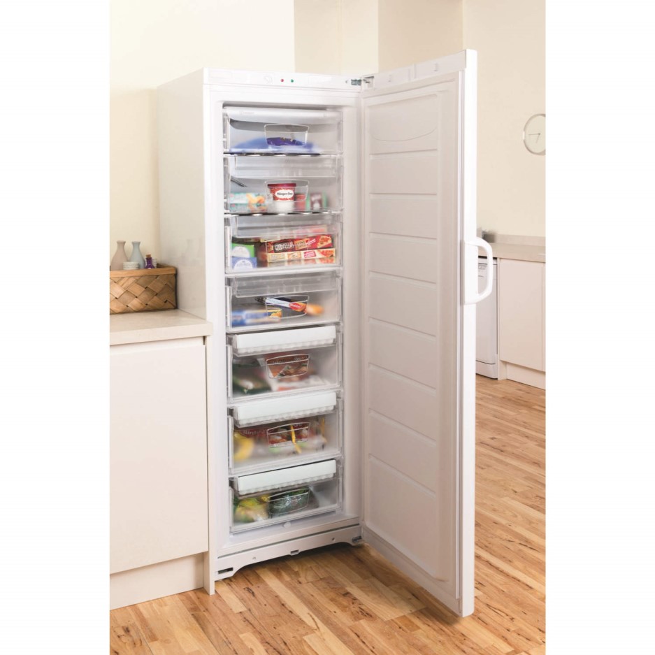 Indesit UIAA12 1.75m Tall Freestanding Freezer - White | Appliances Direct