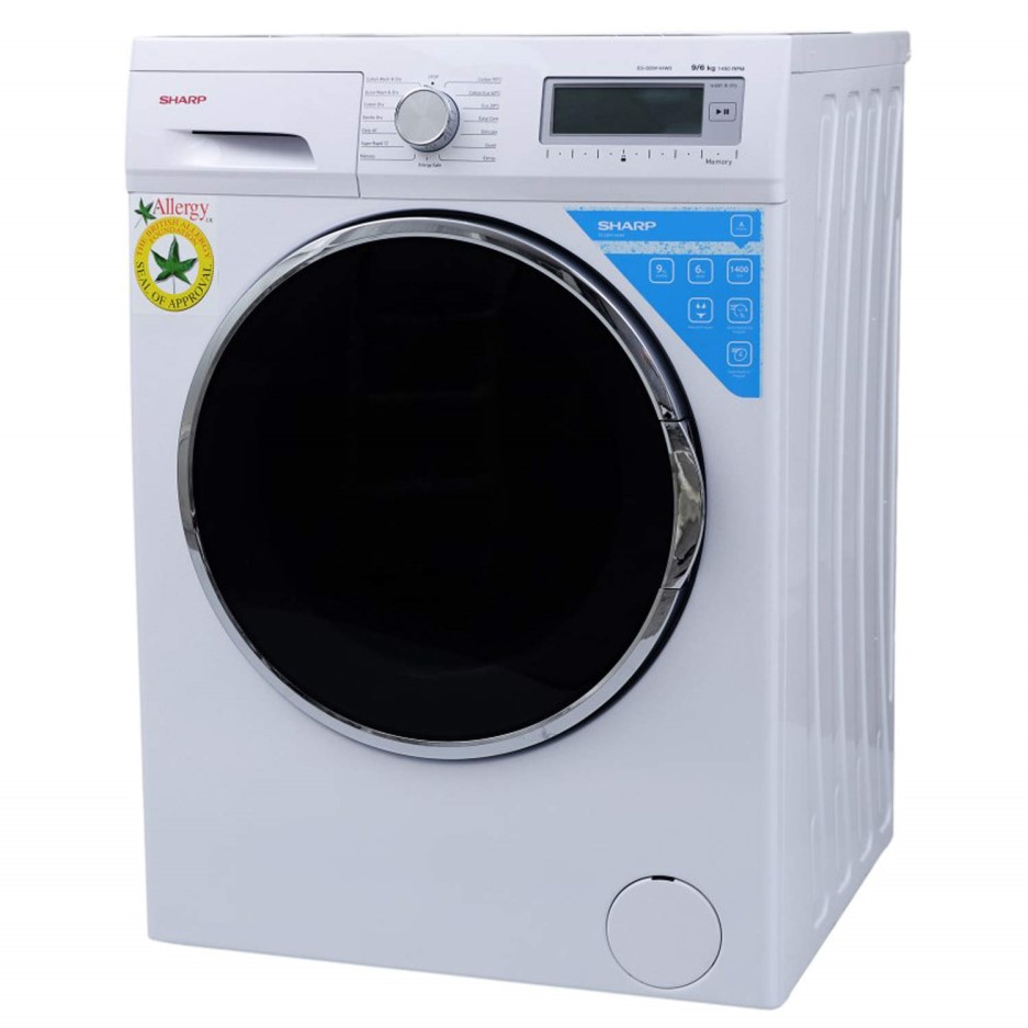 Sharp ES-DD9144W 9kg 1400rpm Freestanding Washer Dryer White ...