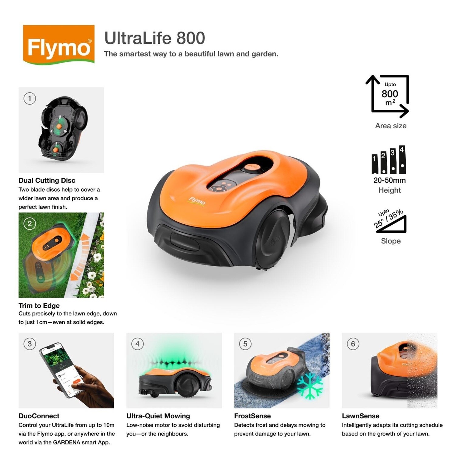 Flymo UltraLife 800 Robot Lawnmower 970620701 | Appliances Direct