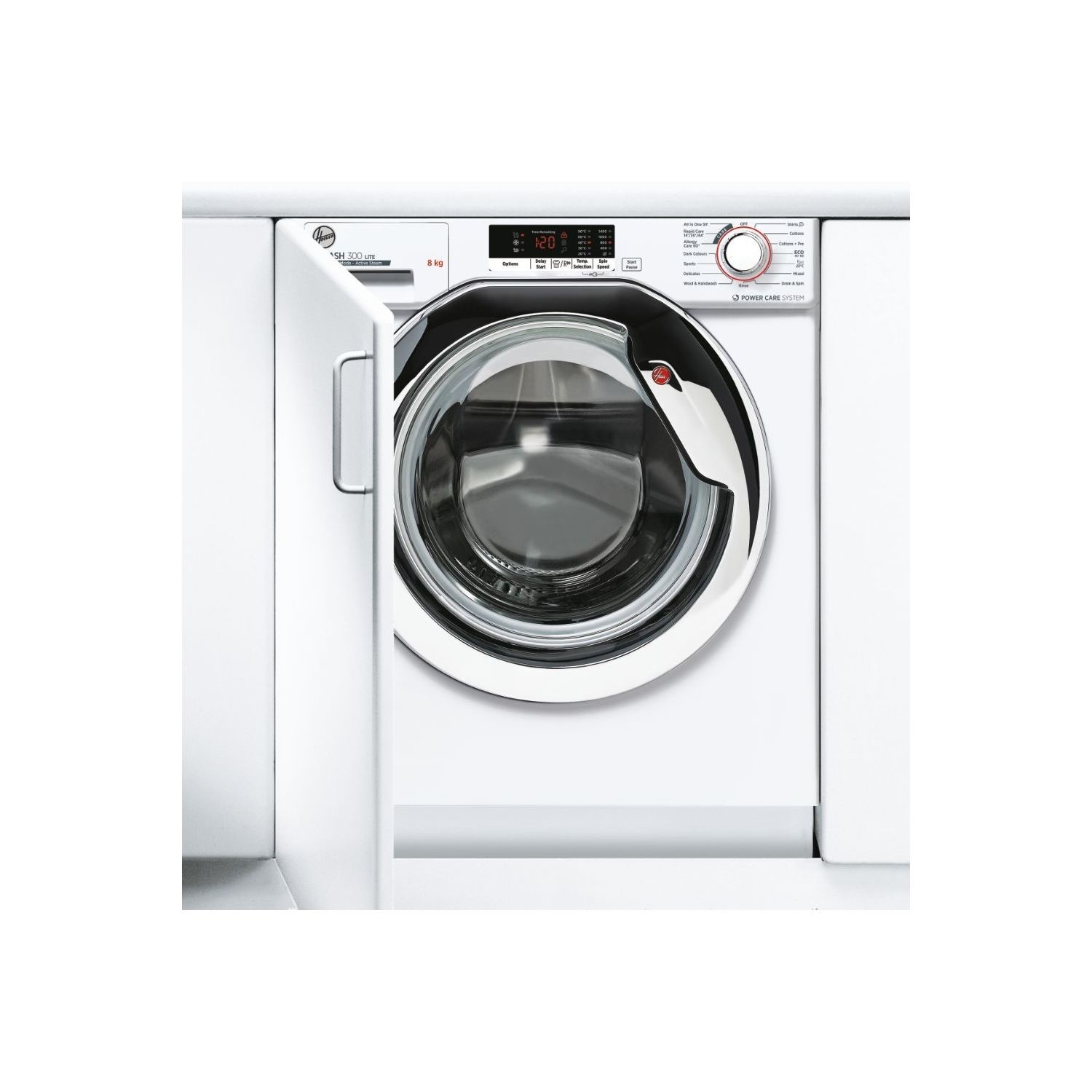 Refurbished Hoover HBWS 48D2ACE/-80 Integrated 8KG 1400 Spin Washing ...