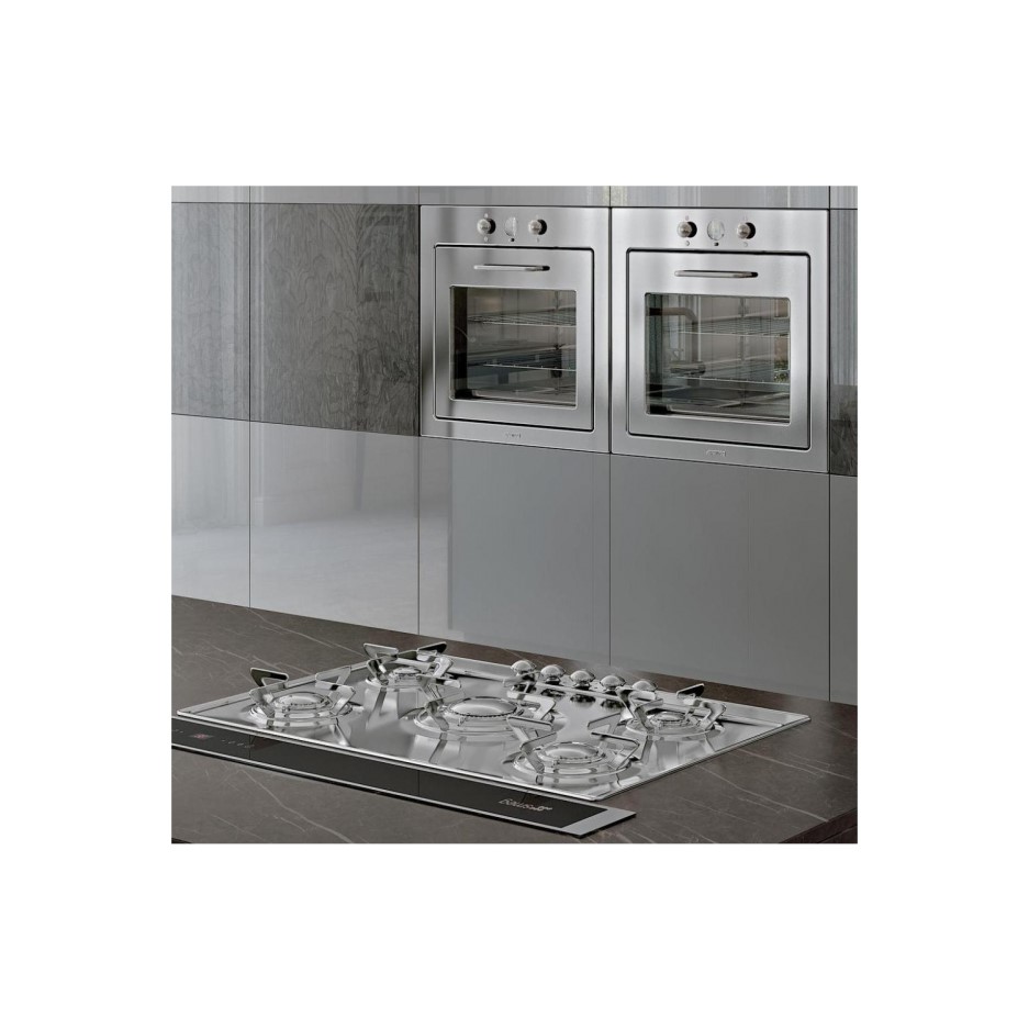 GRADE A1 - Smeg P705ES 72cm Polished Stainless Steel Piano Design 5 ...