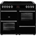 Belling Classic 100E 100cm Electric Range Cooker - Black 444440390 ...