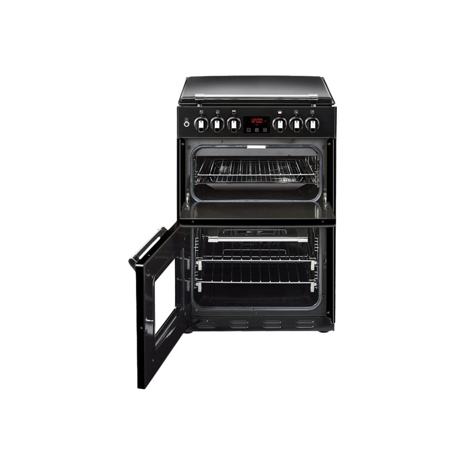 Refurbished Stoves Richmond 600DF Black Dual Fuel Cooker with Double ...