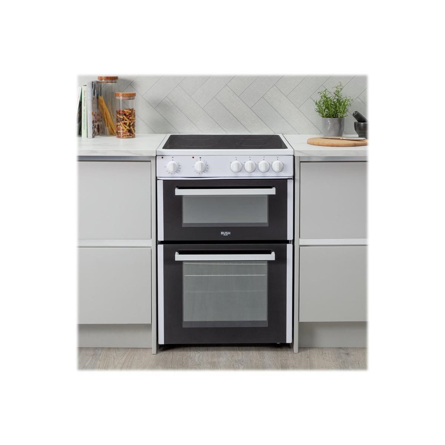 Refurbished Bush B60TCWX 60cm Twin Cavity Electric Cooker - White ...