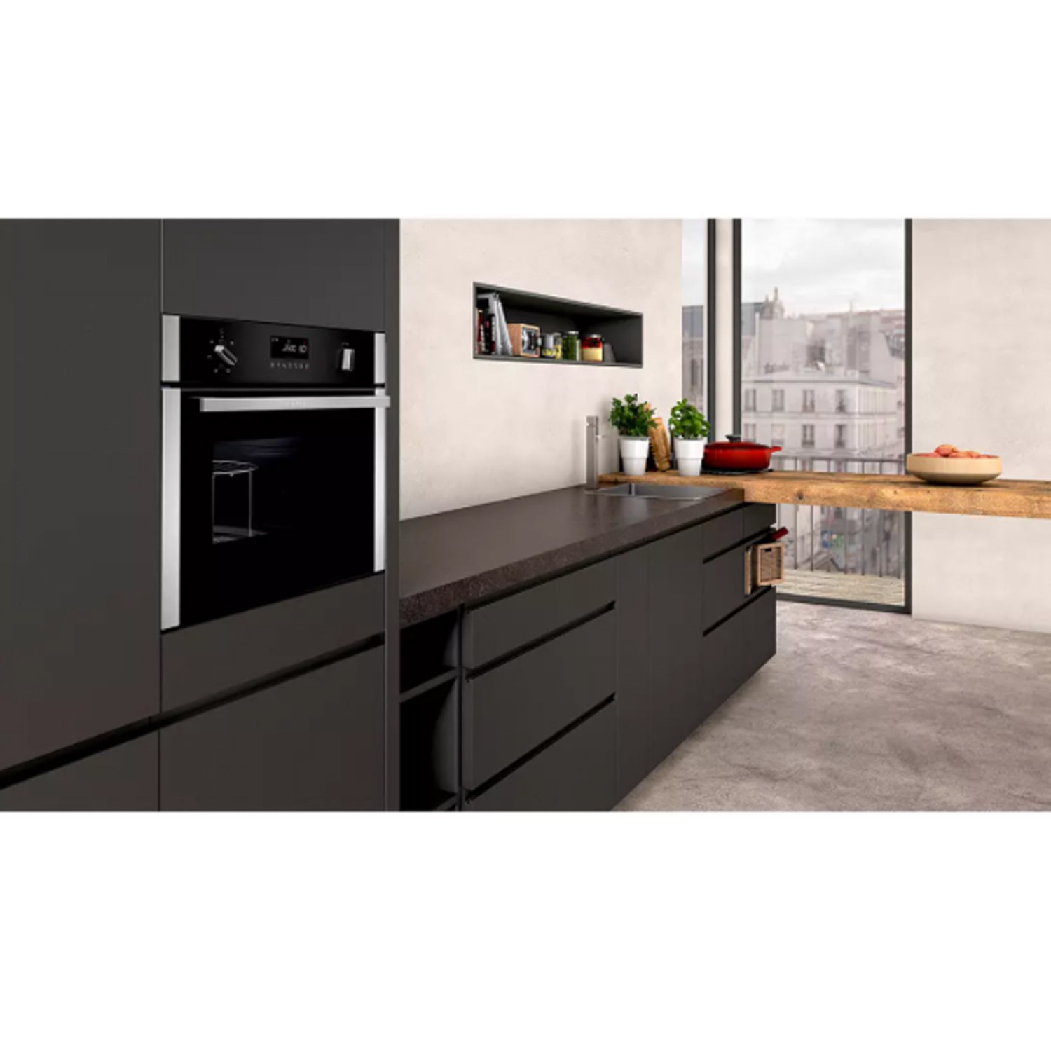 Refurbished Neff C1AMG83N0B 60cm Single Compact Built In Microwave Grill Oven A2 C1AMG83N0B Appliances Direct