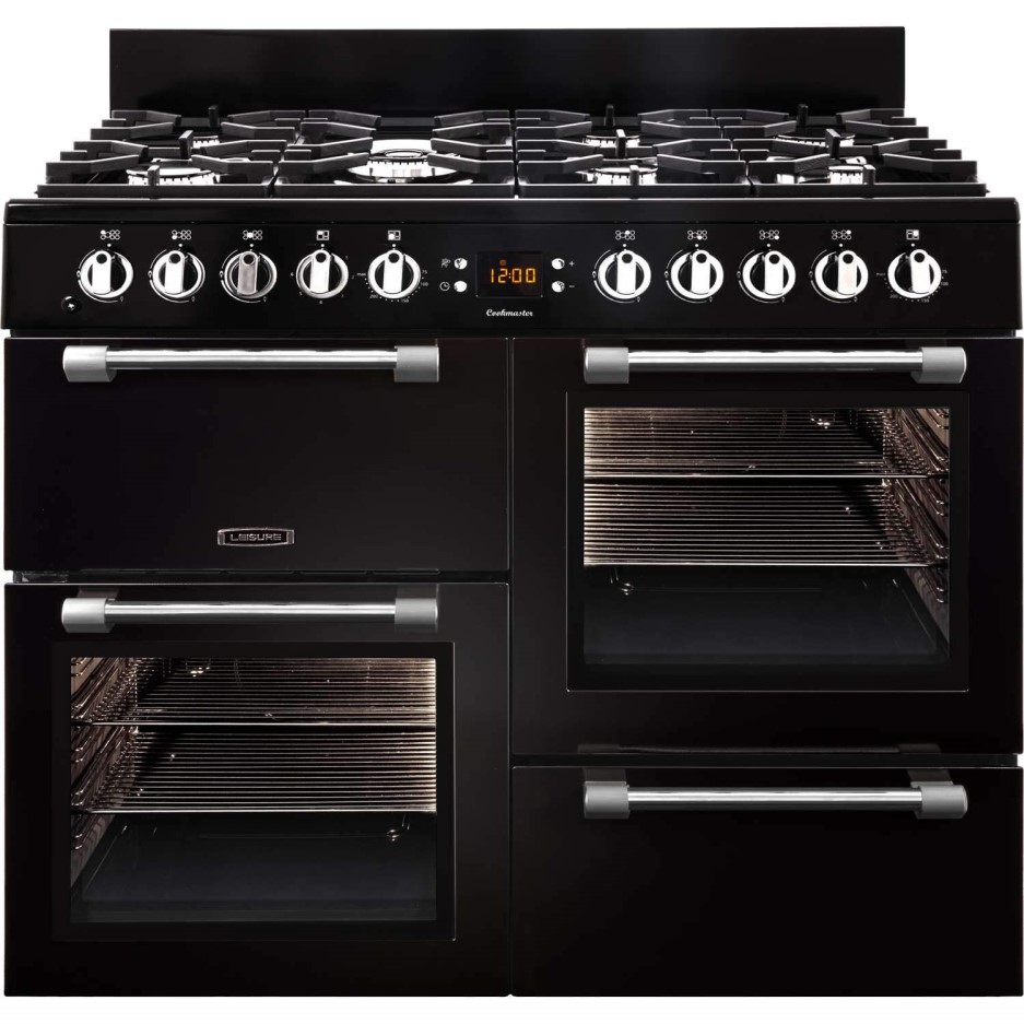 LEISURE CK100G232K Cookmaster 100cm Gas Range Cooker Black | Appliances ...