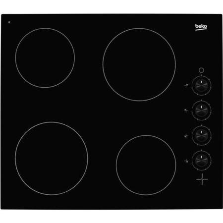 GRADE A1 - Beko HIC64102 60cm 4 Zone Ceramic Electric Hob Black A1/A2 ...