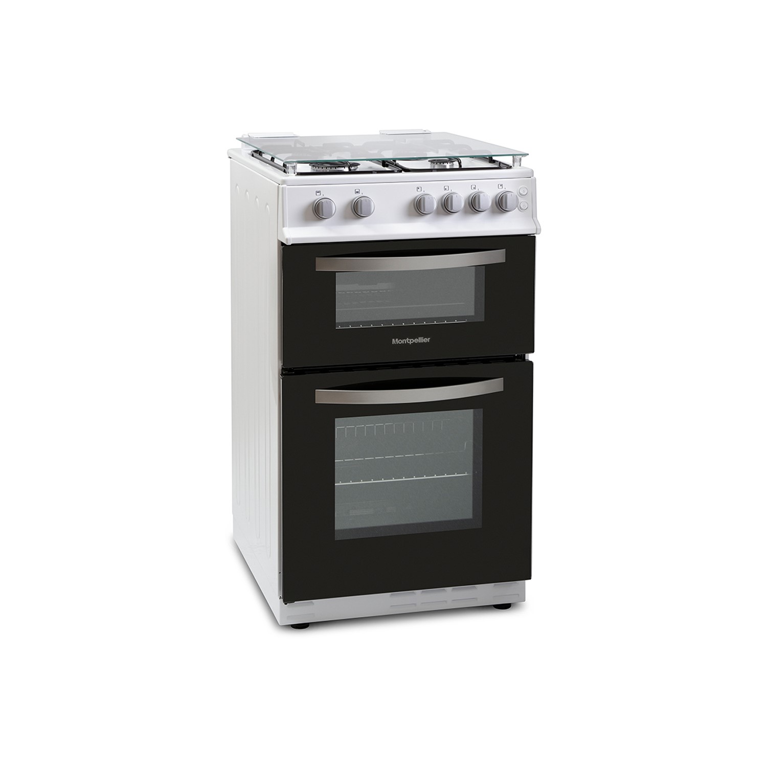 Refurbished Montpellier MTG50LW 50cm Twin Cavity 4 Burner Gas Cooker A2 ...