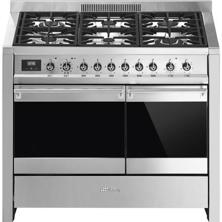 Smeg Opera 100cm Dual Fuel Range Cooker with Pyrolytic Function ...
