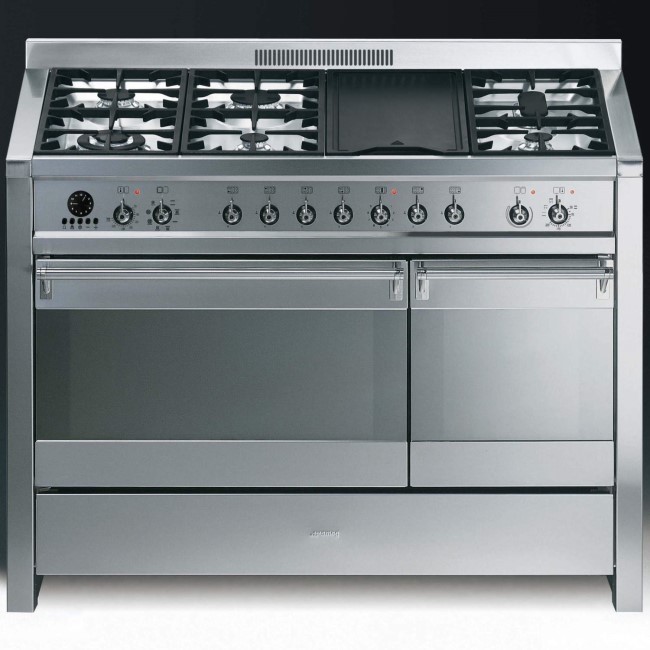 Smeg A3-7 Opera 120cm Dual Fuel Range Cooker - Stainless Steel ...