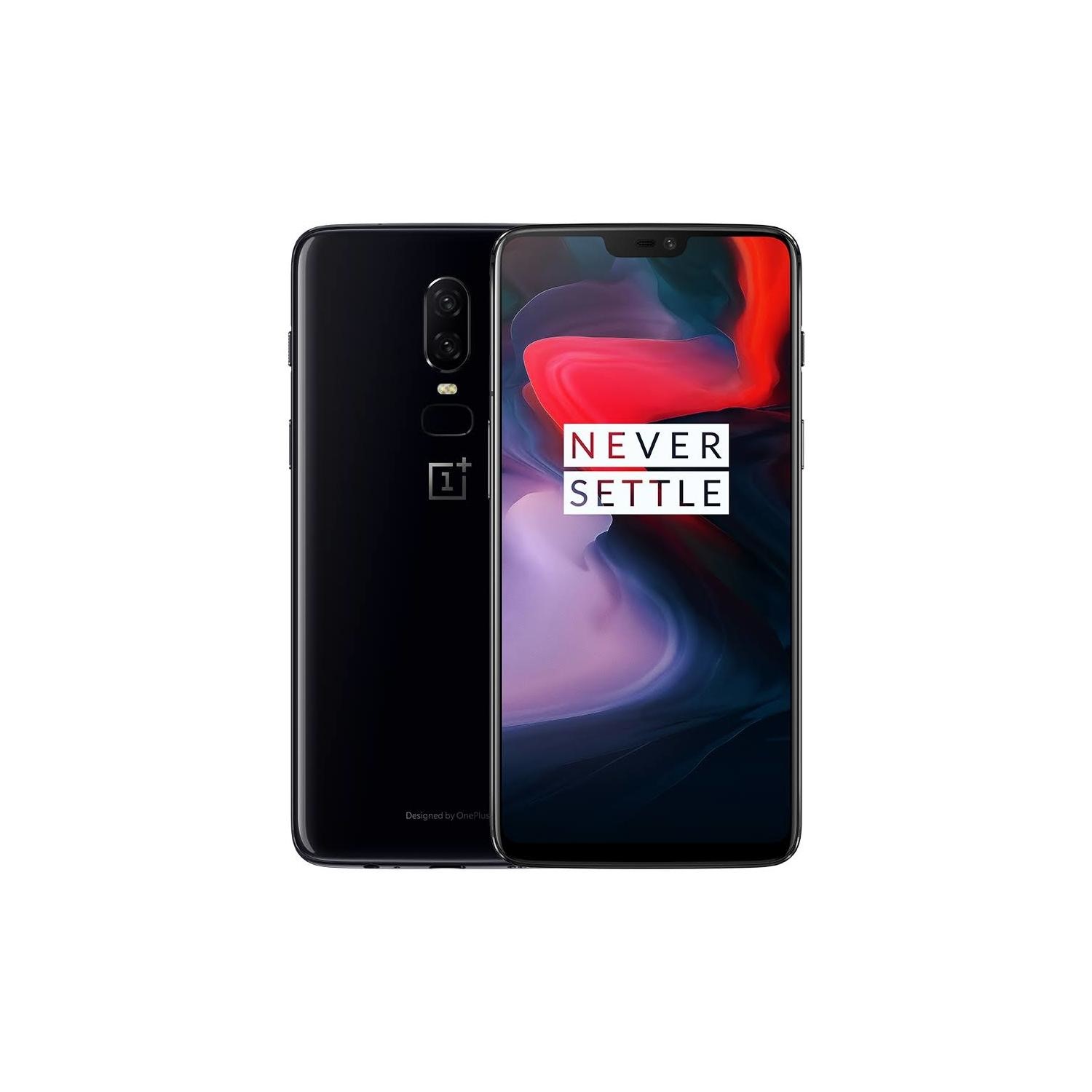 OnePlus 6 Mirror Black 6.28" 64GB/6GB RAM 4G Unlocked & SIM Free A6003 ...