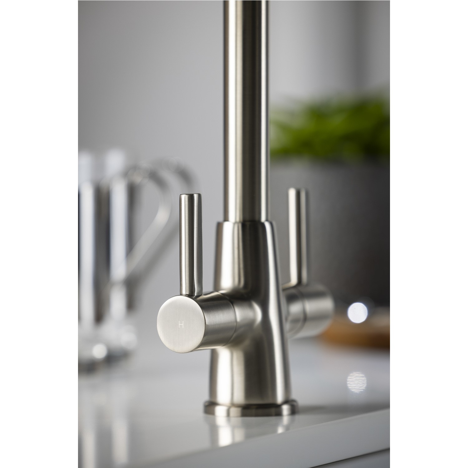 Abode Enstyle Dual Lever Mixer Tap - Brushed Nickel ACT3104 ...