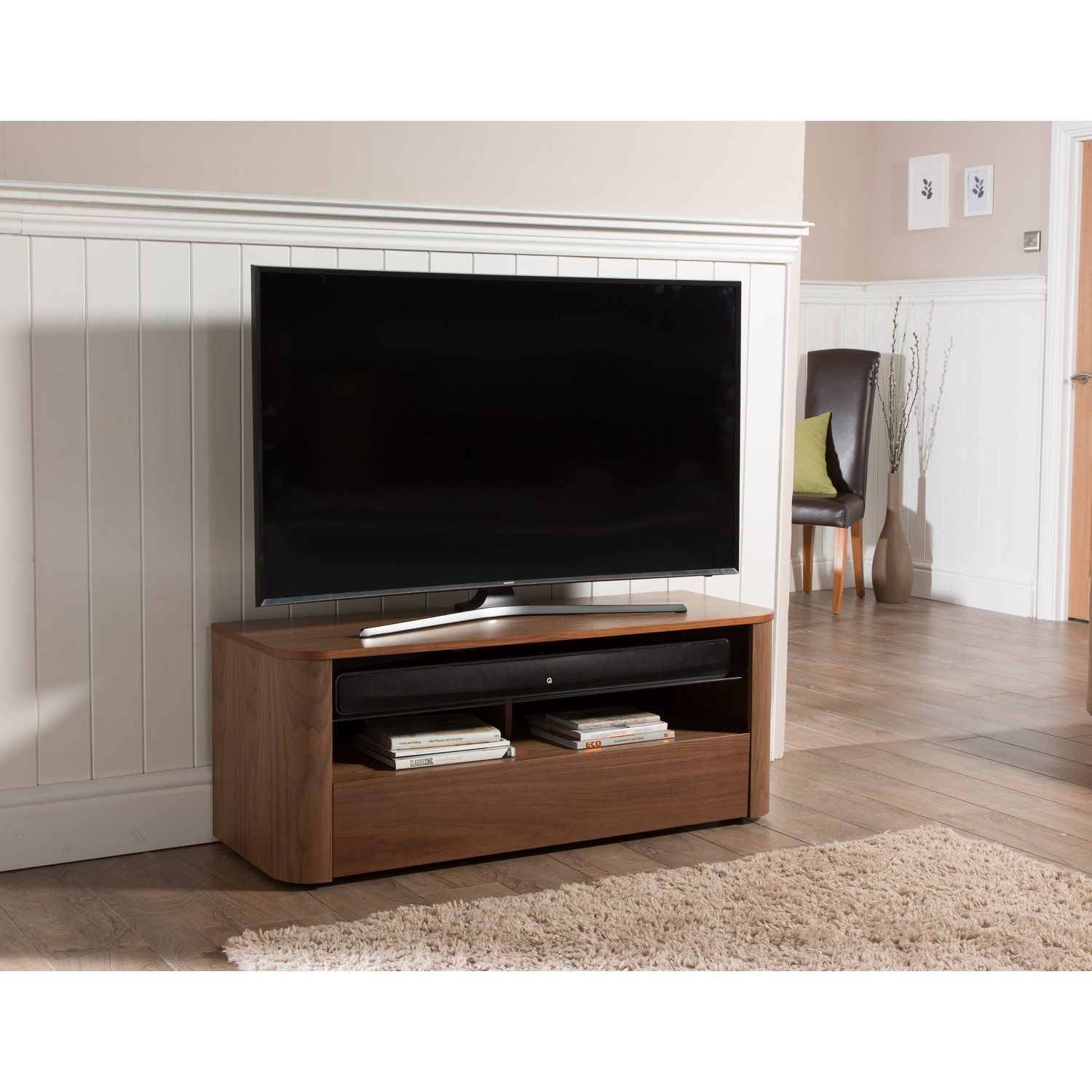 Alphason Hugo TV Stand for up to 55" TVs - Walnut ADH1260-WAL ...