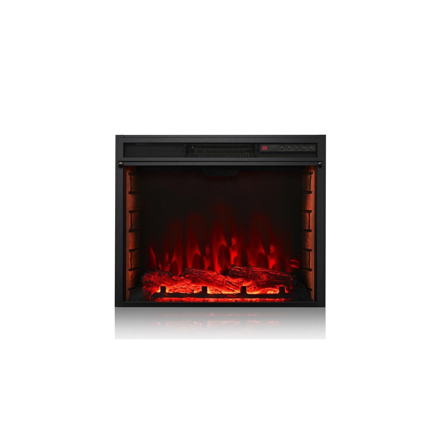 Inset Electric Fire in Black - AmberGlo AGL012 | Appliances Direct