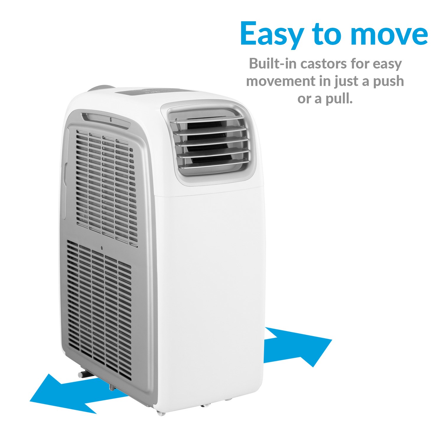 electriQ AirFlex 14000 BTU Smart Portable Air Conditioner with Heat ...