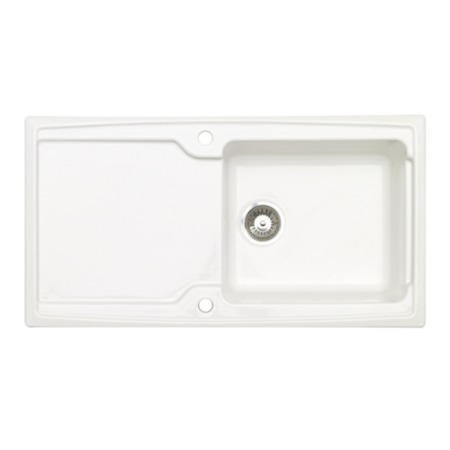 Astracast AR10WHHOMESK Ardenne Single Bowl Reversible Drainer Ceramic ...