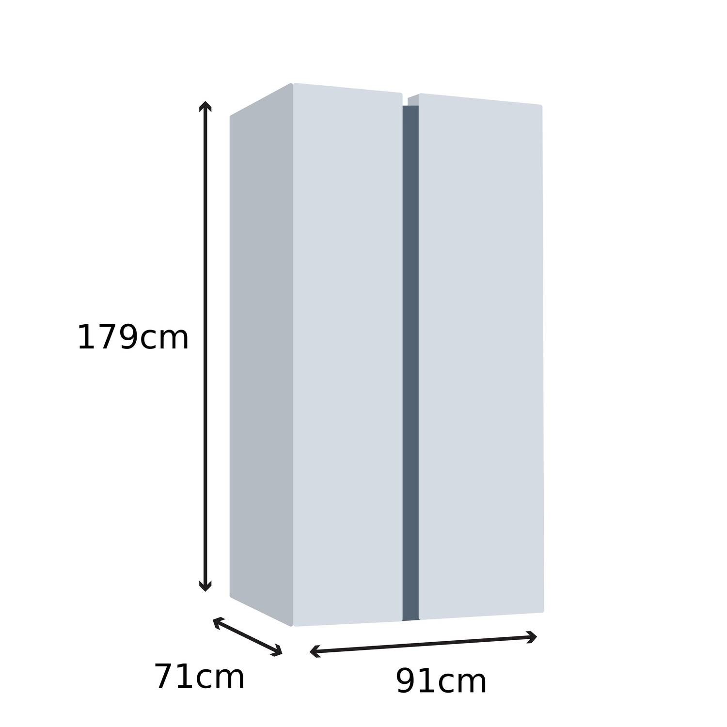 Beko HarvestFresh 571 Litre Freestanding American Fridge Freezer with ...