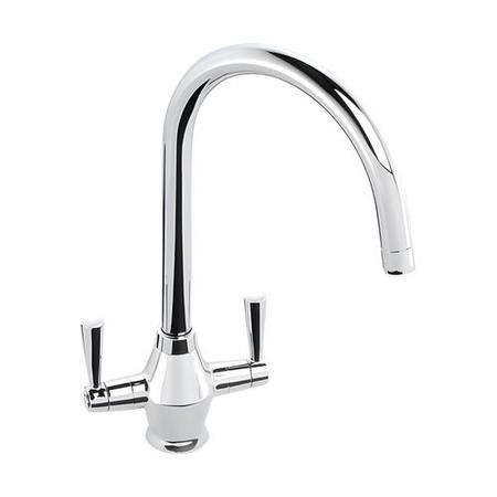 Abode Astral Monobloc Dual Lever Kitchen Sink Mixer Tap - Chrome AT1156 ...