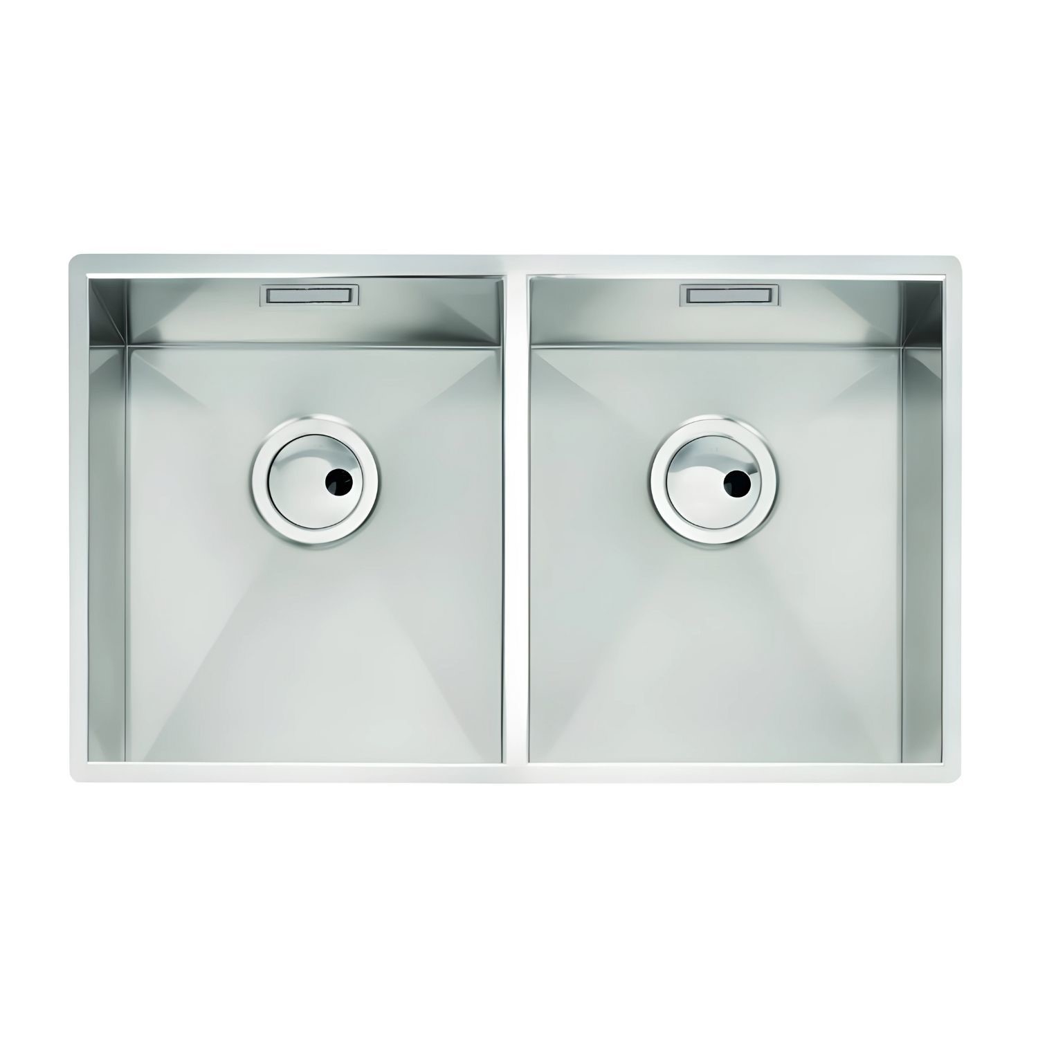 Abode Matrix R0 2 Bowl Undermount Kitchen Sink - Stainless Steel AW5012 ...
