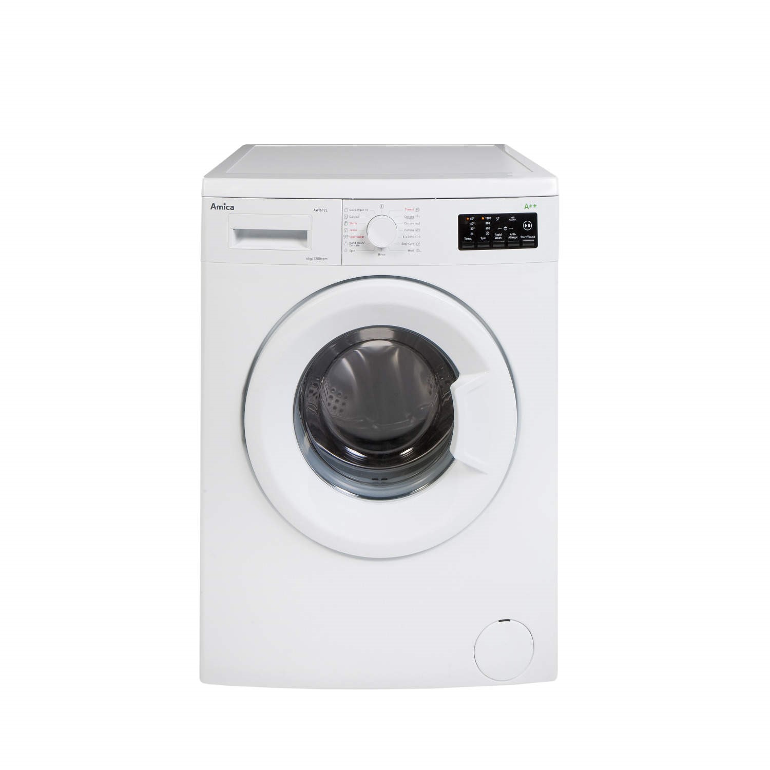 Amica AWI614S 6kg 1400rpm Freestanding Washing Machine - White ...