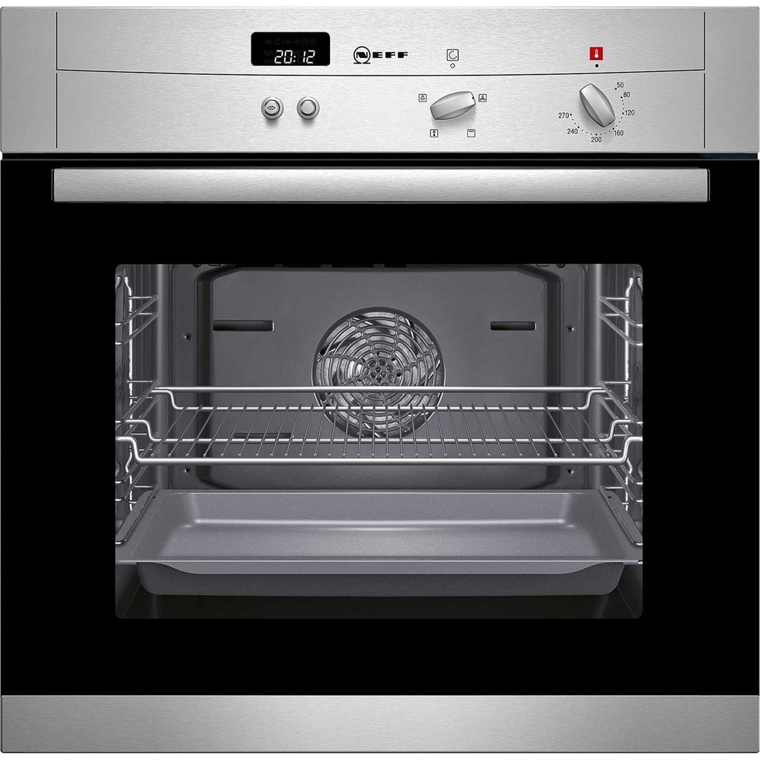 Neff B12S22N3GB Built-in Electric Single Oven in Stainless steel ...