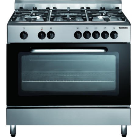 Baumatic BC391.3TCSS Single Cavity 90cm Dual Fuel Range Cooker ...