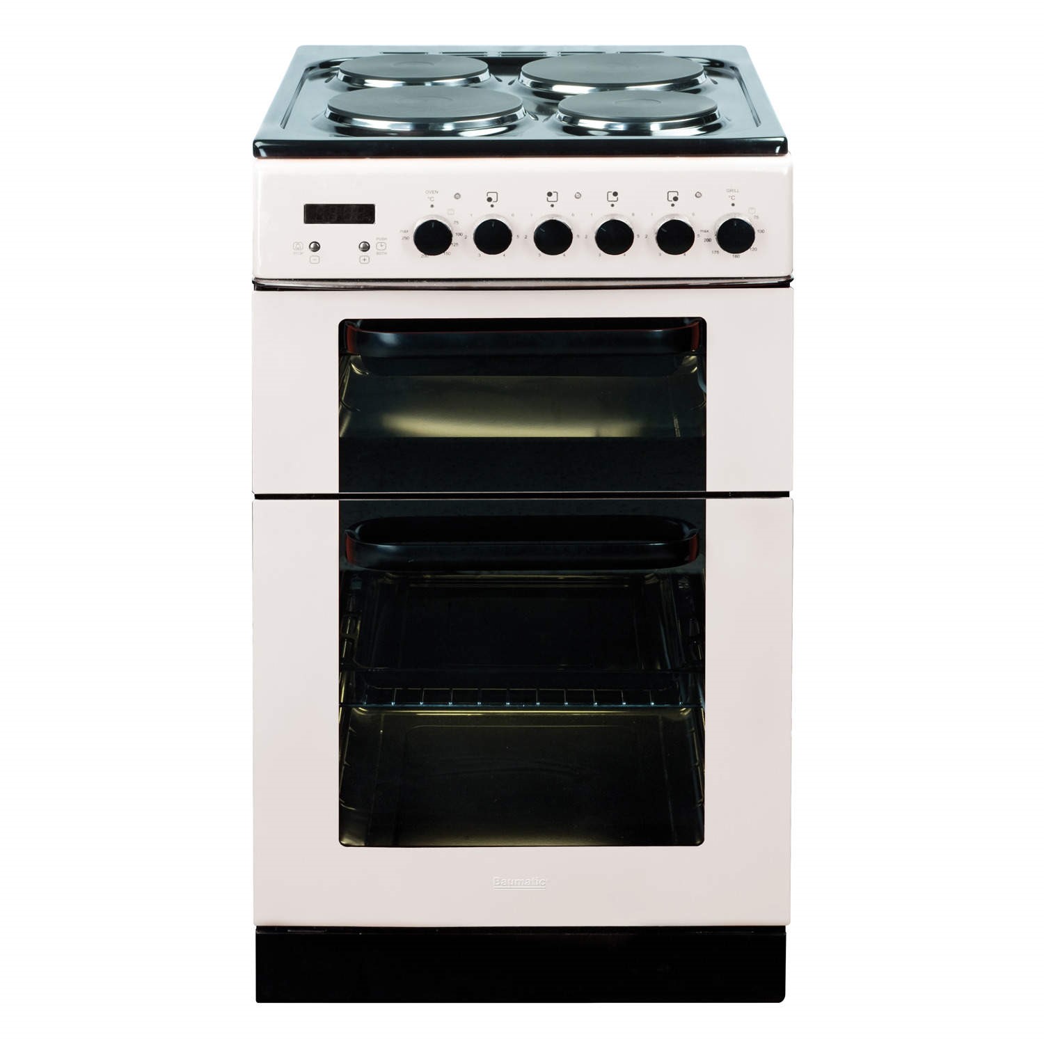 Baumatic BCE520W Dual Cavity 50cm Electric Cooker - White | Appliances ...