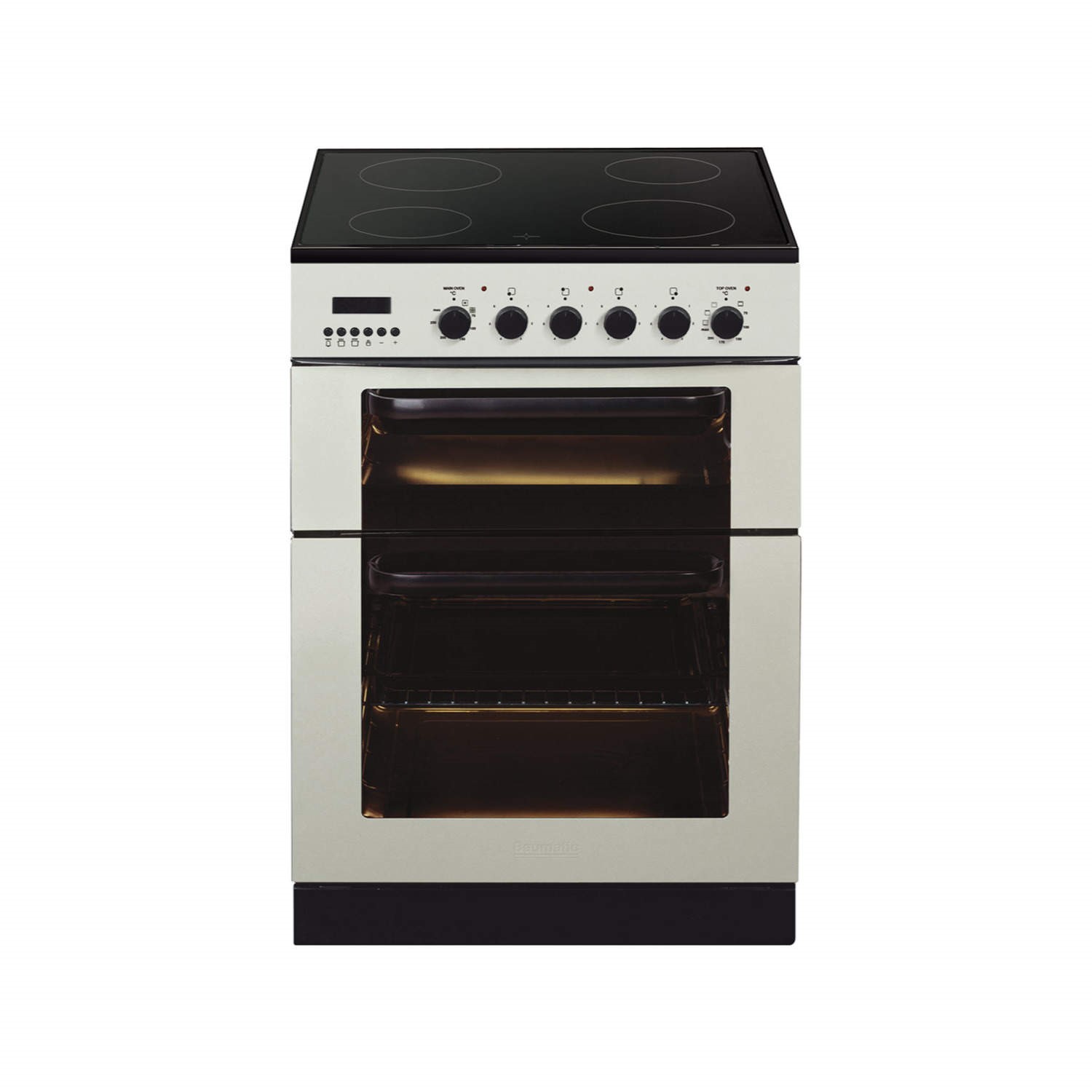 Baumatic BCE625IV Dual Cavity 60cm Electric Cooker Ivory | Appliances ...